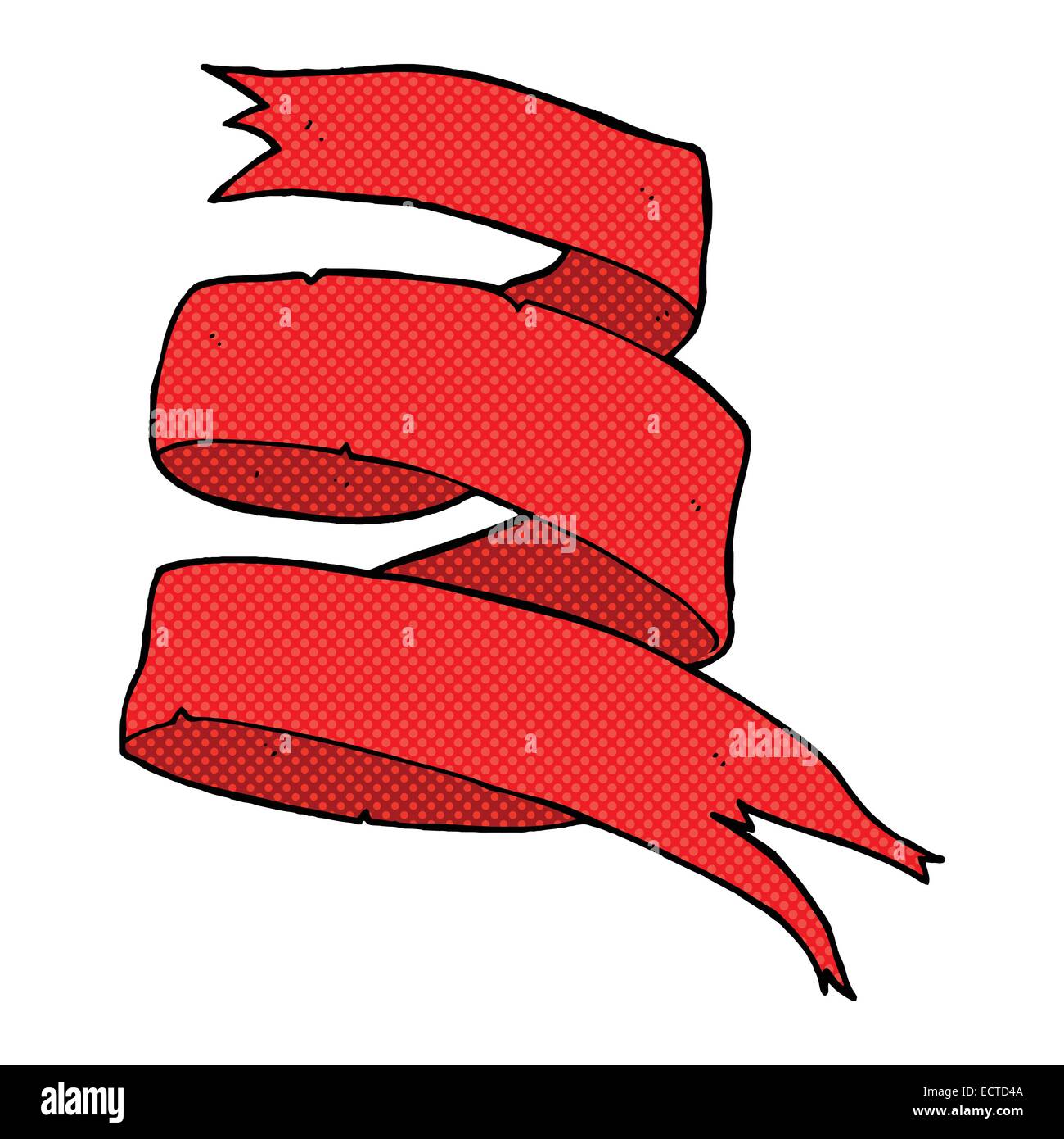 scroll banner retro comic book style cartoon Stock Vector Image & Art ...