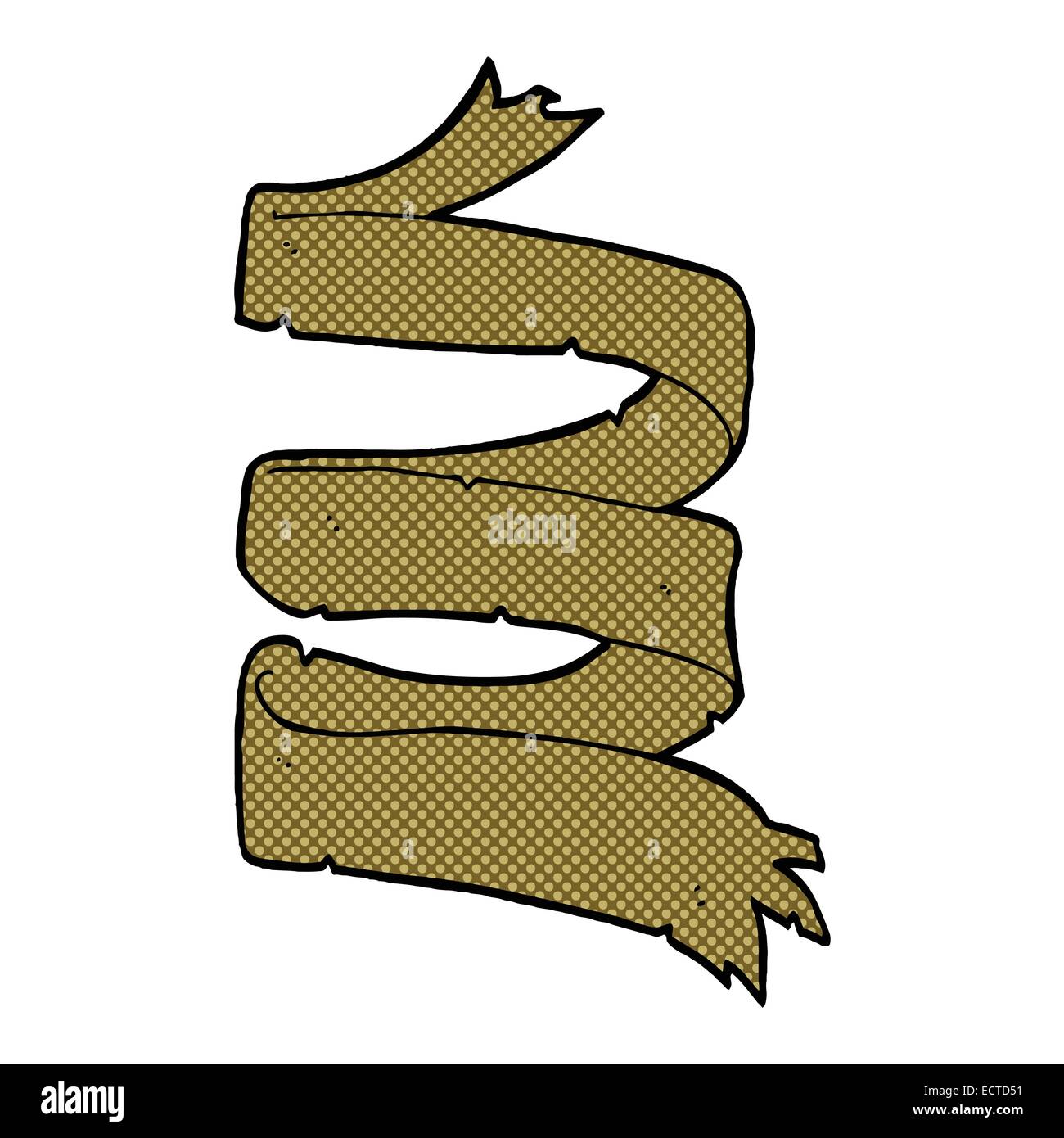 retro comic book style cartoon old scroll Stock Vector Image & Art - Alamy