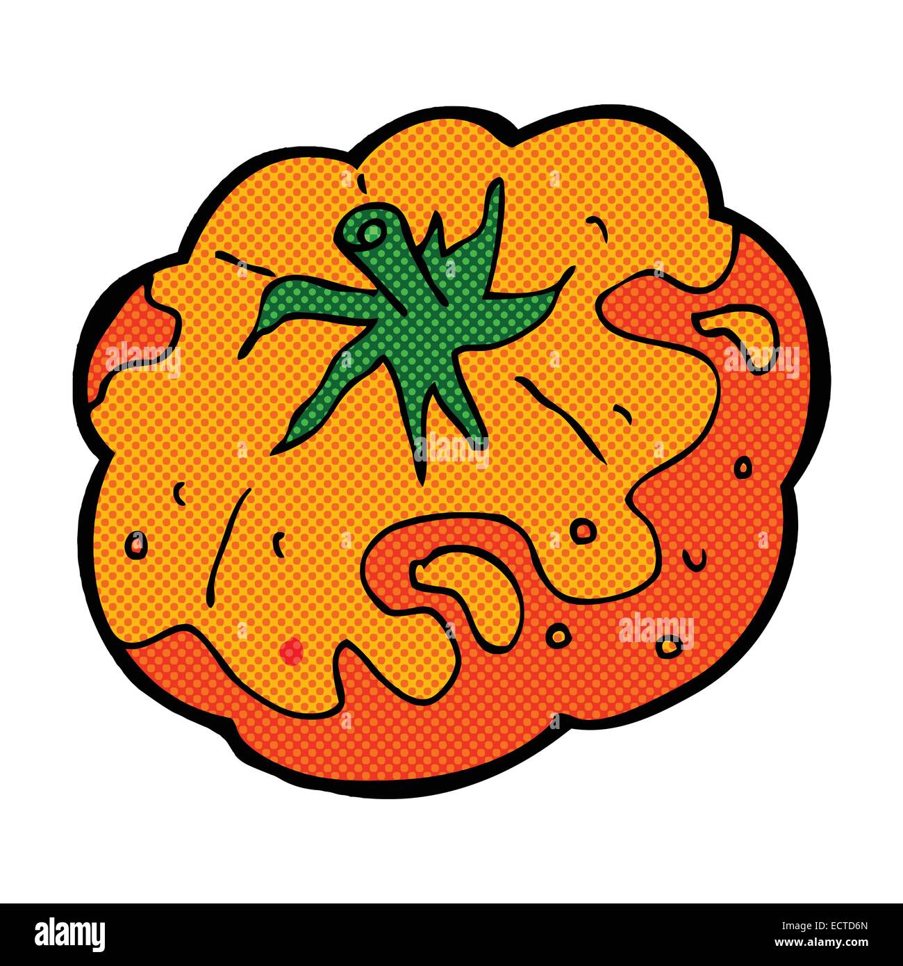 retro comic book style cartoon tomato Stock Vector Image & Art - Alamy