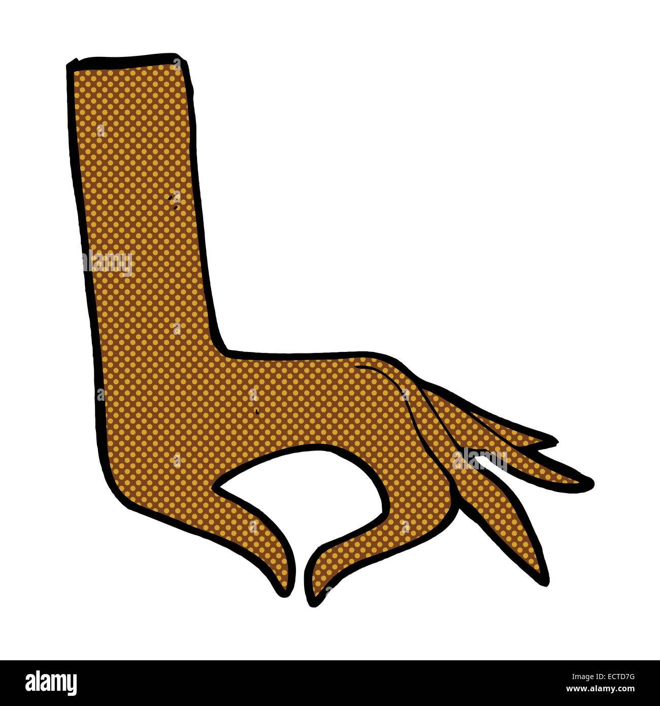 retro comic book style cartoon hand symbol Stock Vector Image & Art - Alamy