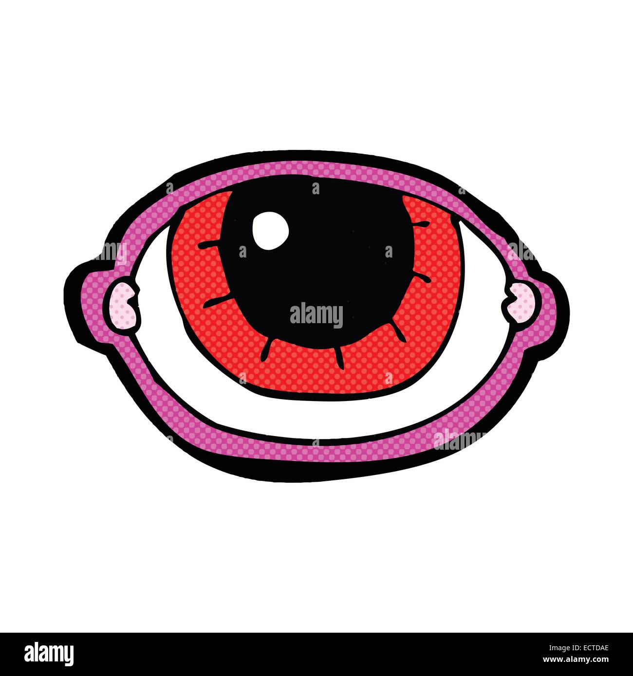 Cartoon staring eye Cut Out Stock Images & Pictures - Alamy