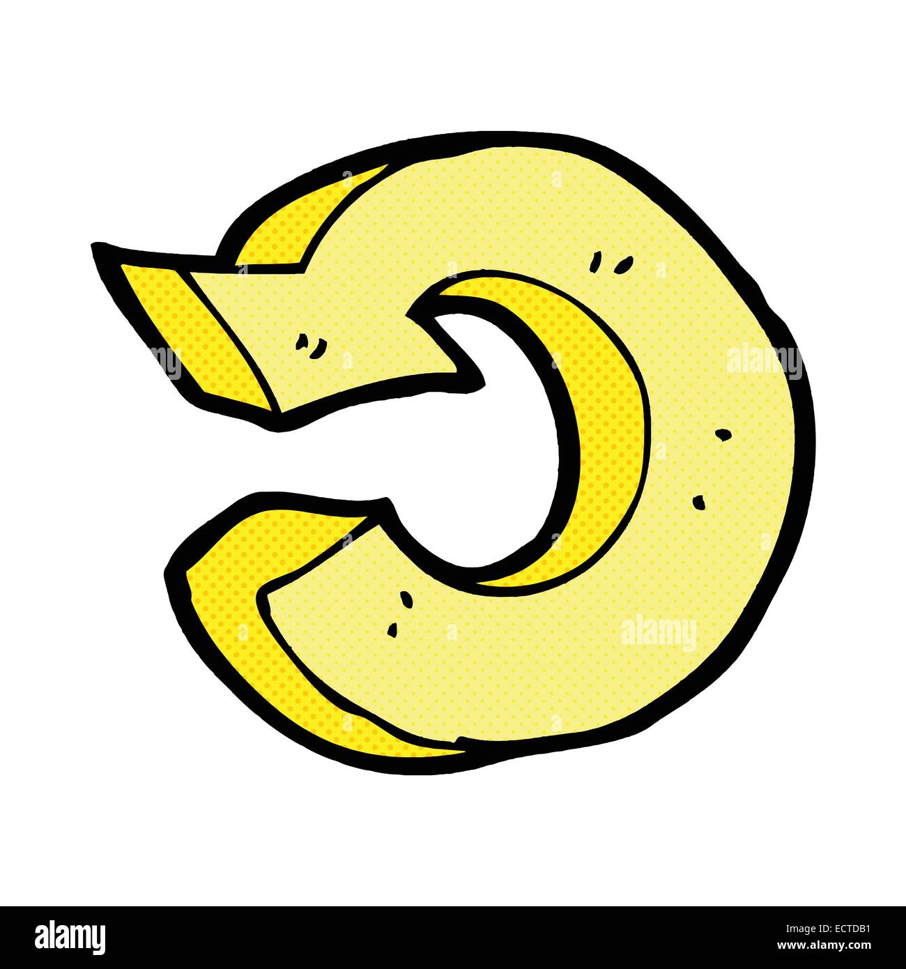 retro comic book style cartoon arrow symbol Stock Vector Image & Art ...