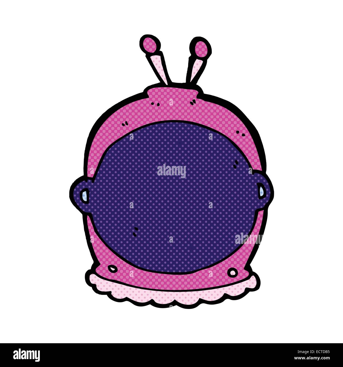 retro comic book style cartoon space helmet Stock Vector Image & Art ...