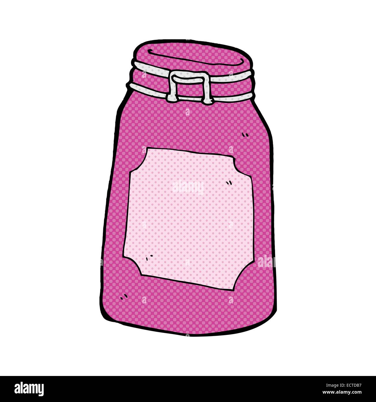 retro comic book style cartoon jar Stock Vector Image & Art - Alamy
