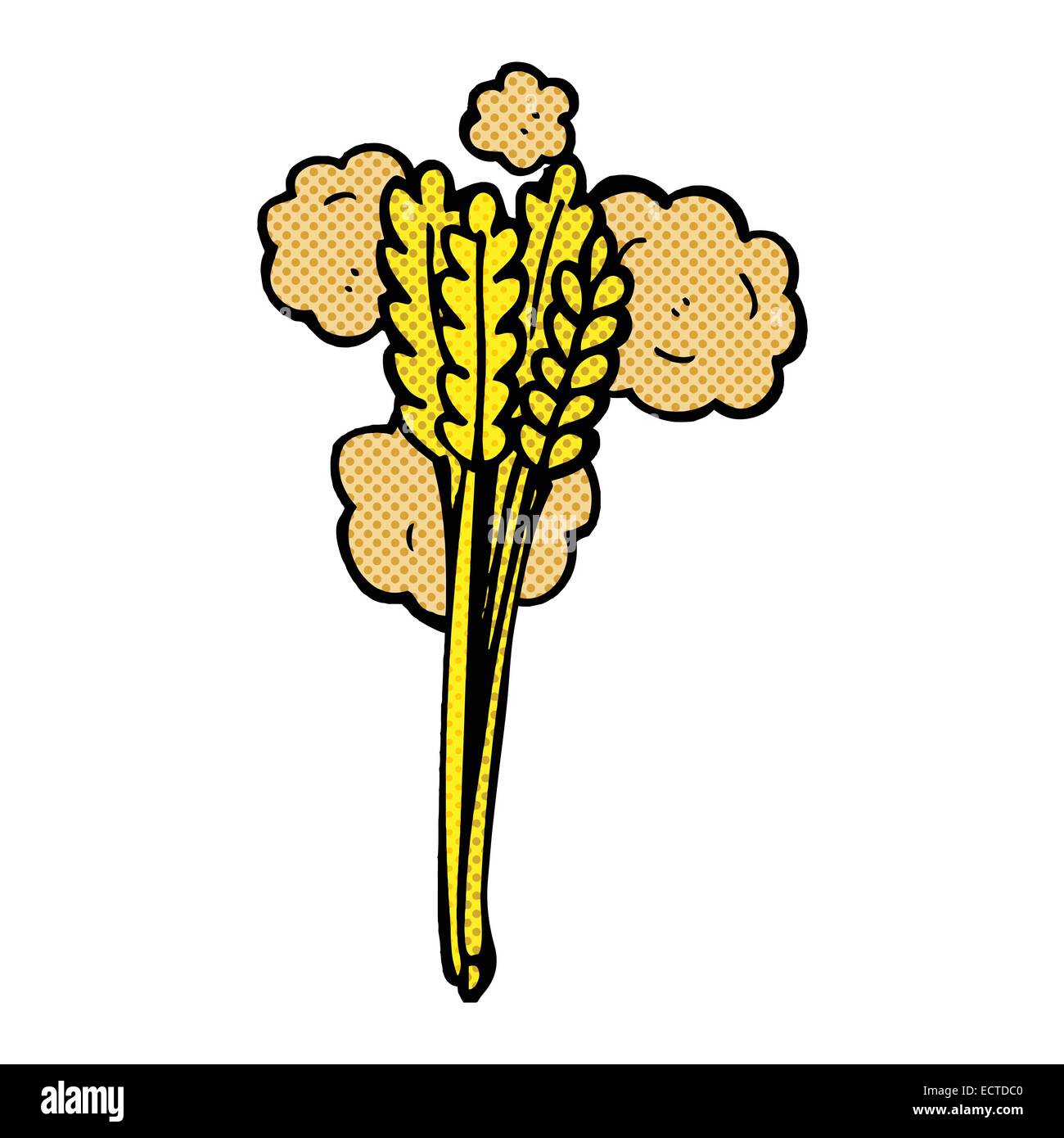 retro comic book style cartoon straw Stock Vector Image & Art - Alamy