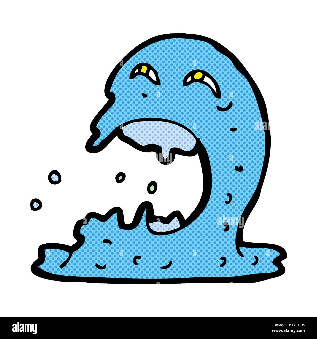 retro comic book style cartoon gross ghost Stock Vector Image & Art - Alamy