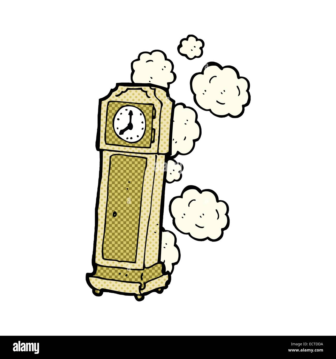 Cartoon old grandfather clock hi-res stock photography and images - Alamy