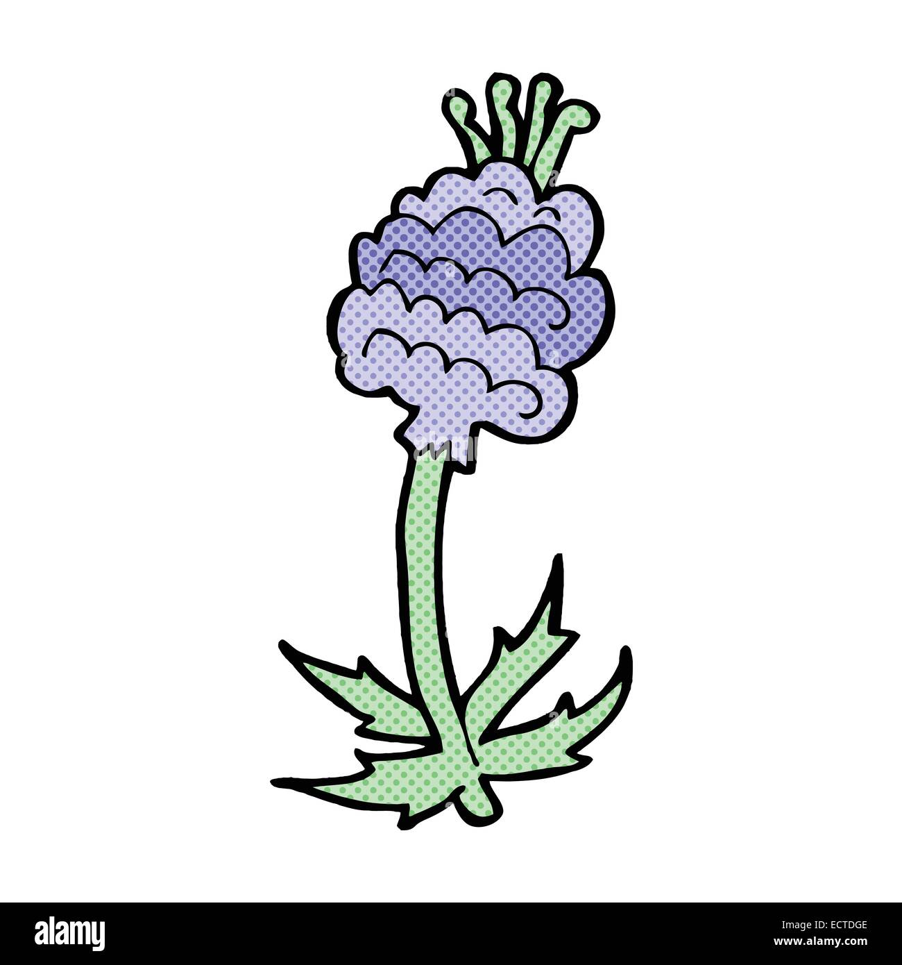 retro comic book style cartoon flower Stock Vector Image & Art - Alamy