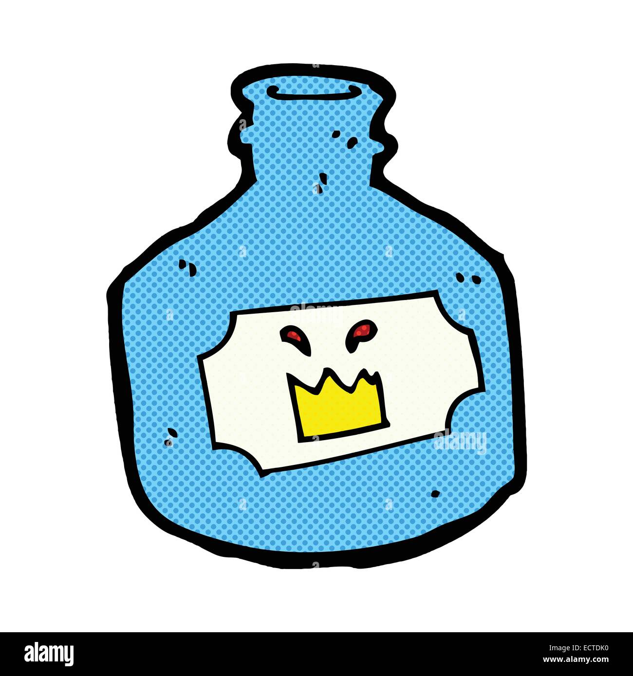 retro comic book style cartoon old bottle Stock Vector Image & Art - Alamy
