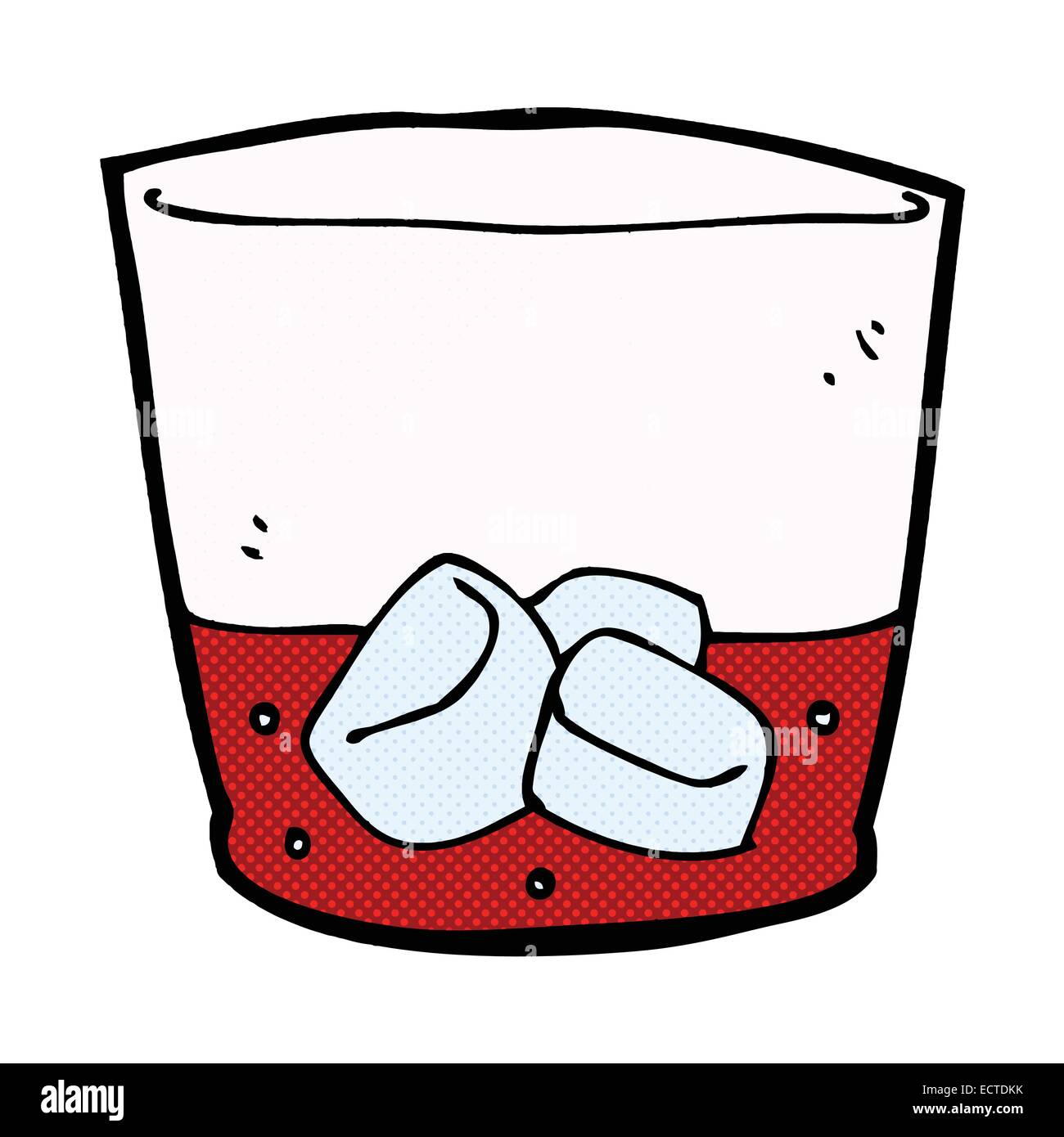 retro comic book style cartoon drink in glass Stock Vector Image & Art ...