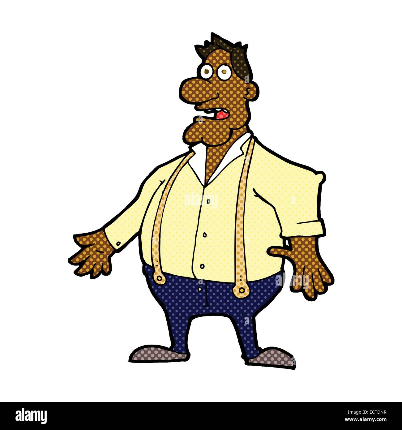 retro comic book style cartoon shocked man Stock Vector Image & Art - Alamy