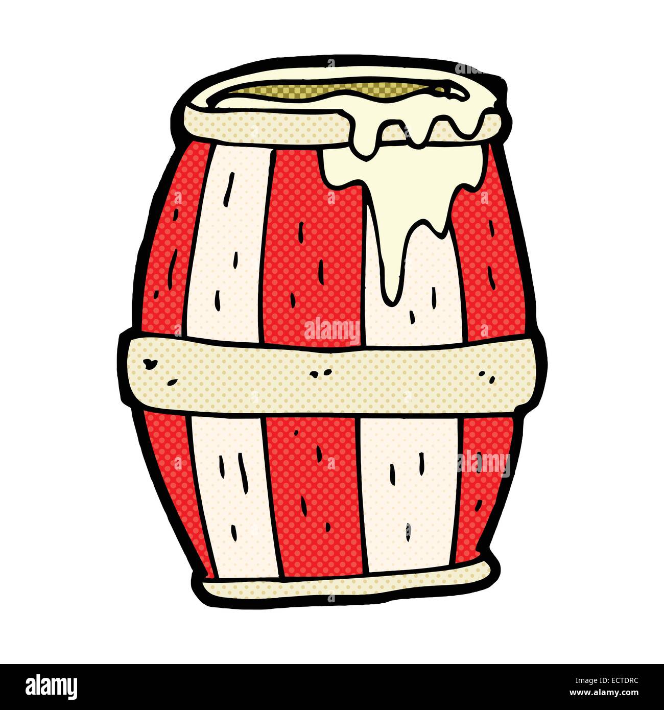 retro comic book style cartoon barrel Stock Vector Image & Art - Alamy