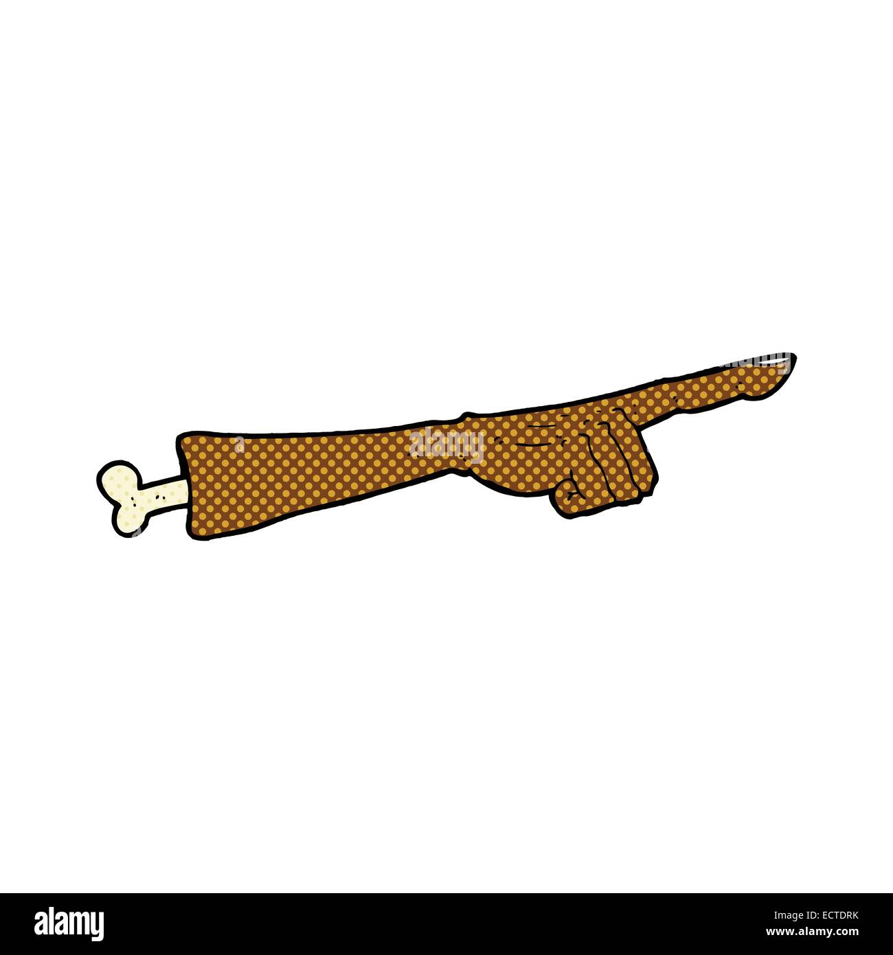 retro comic book style cartoon pointing arm Stock Vector Image & Art ...