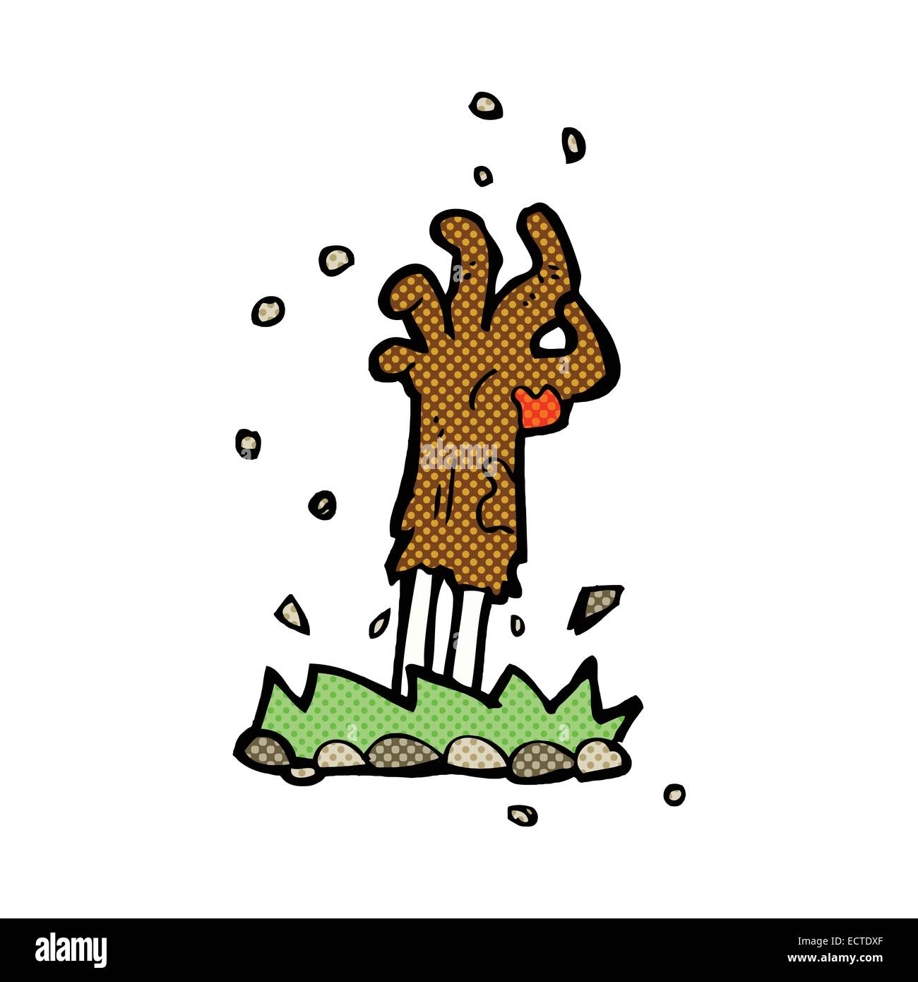 Cartoon zombie hand rising from hi-res stock photography and images - Alamy