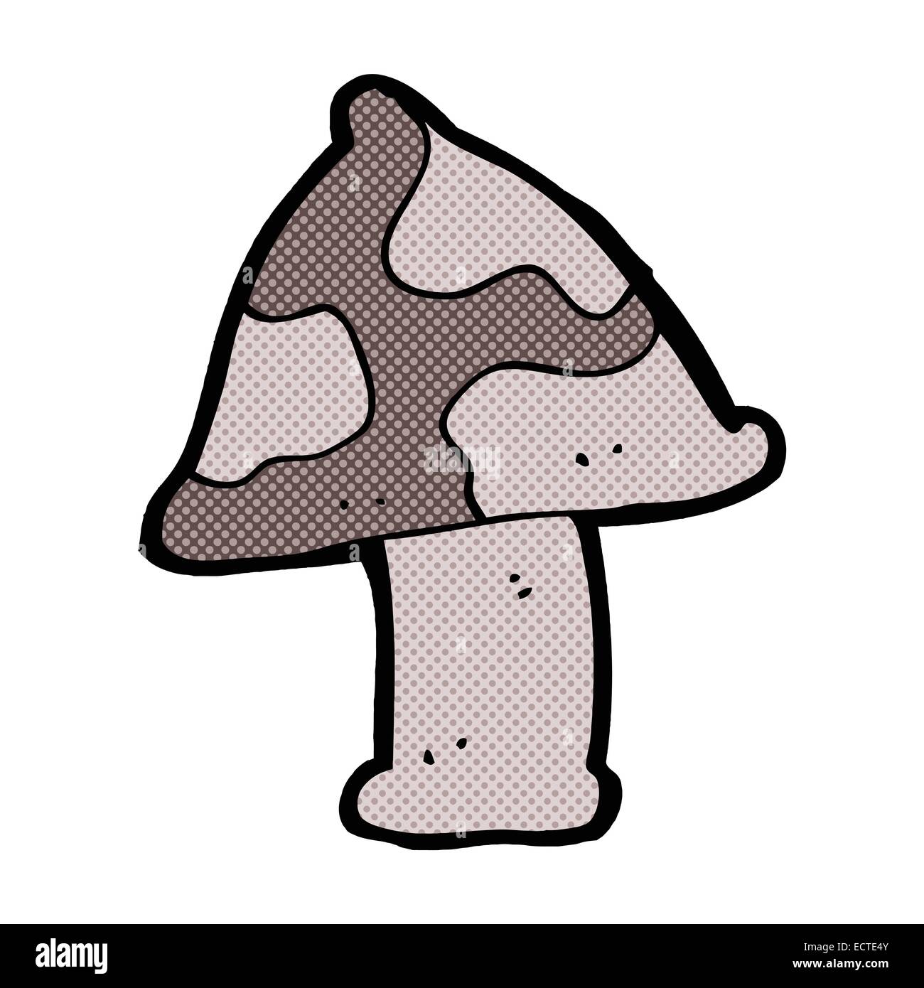 retro comic book style cartoon toadstool Stock Vector Image & Art - Alamy
