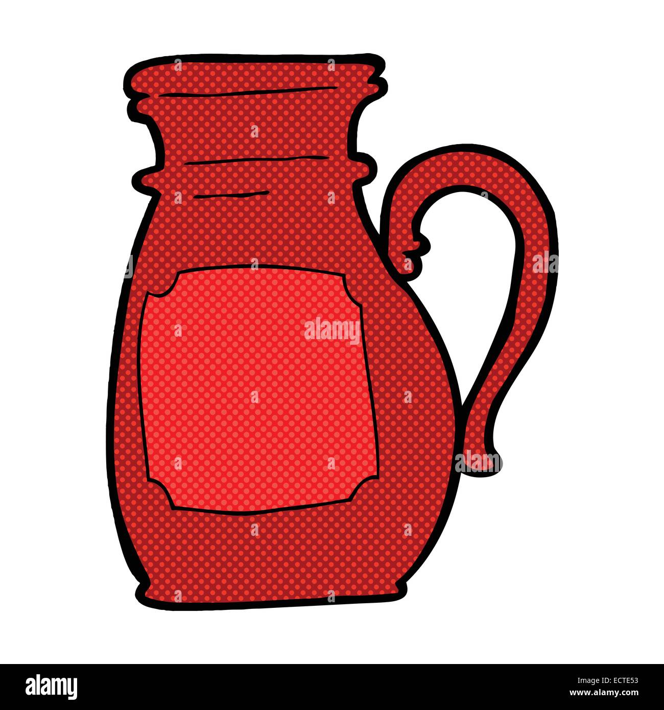 retro comic book style cartoon jug Stock Vector Image & Art - Alamy