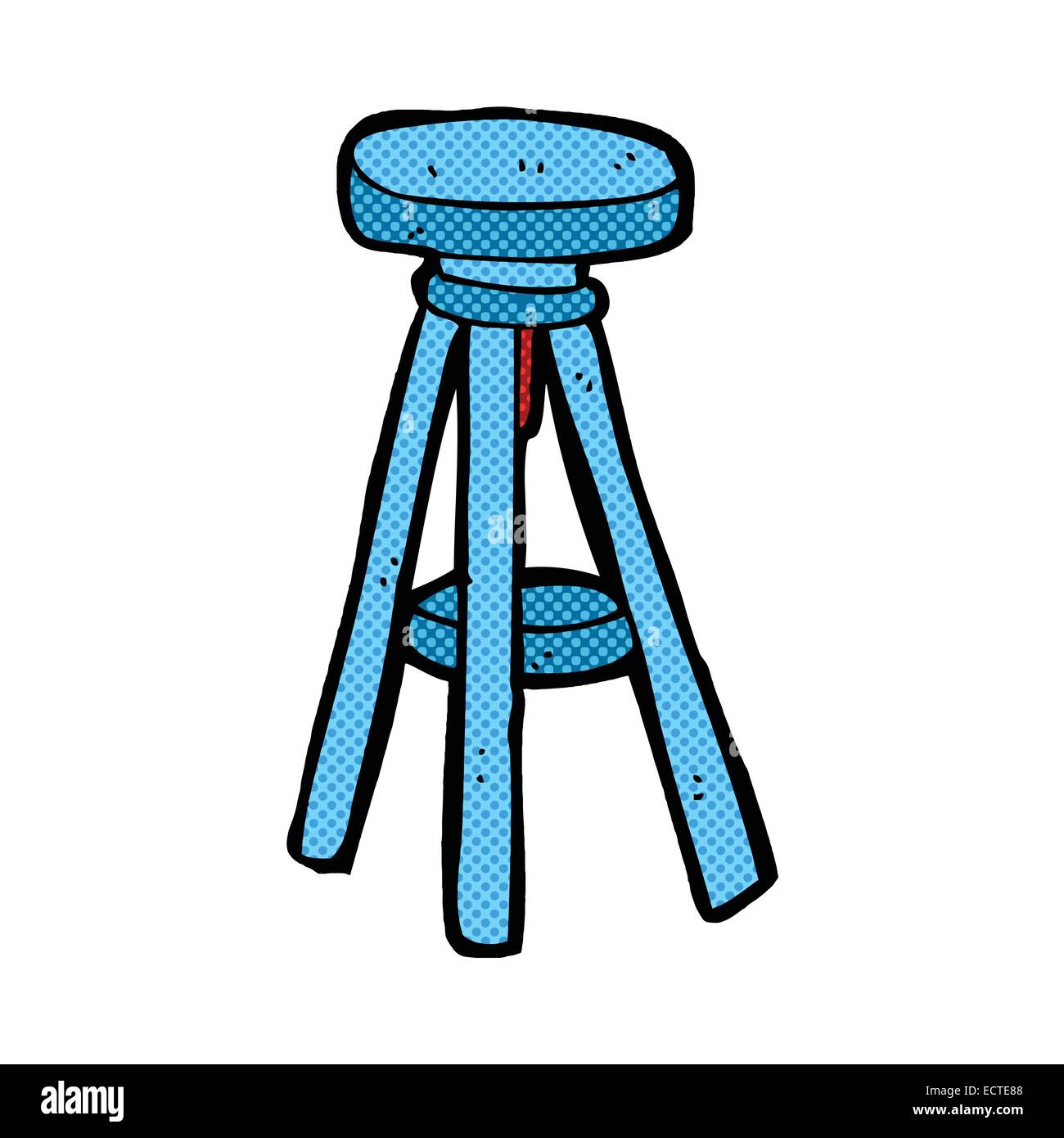 retro comic book style cartoon stool Stock Vector Image & Art - Alamy