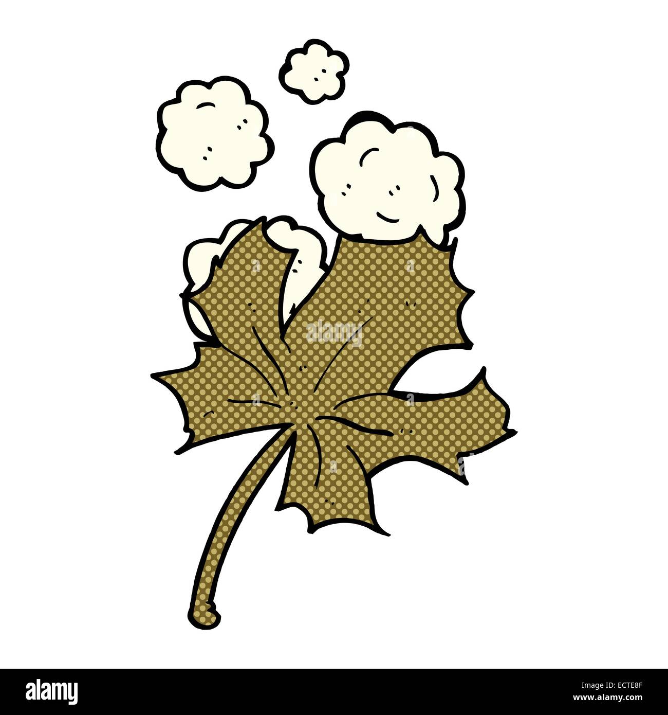 retro comic book style cartoon old leaf Stock Vector Image & Art - Alamy