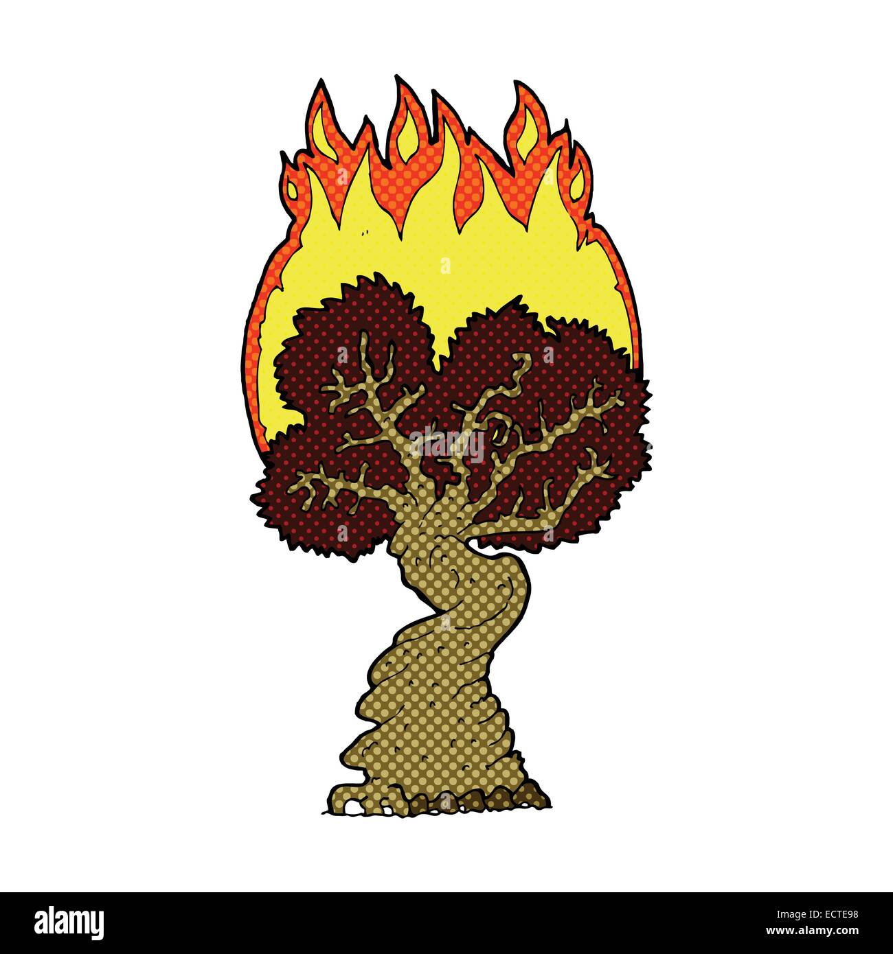 Trees Comic Book Style