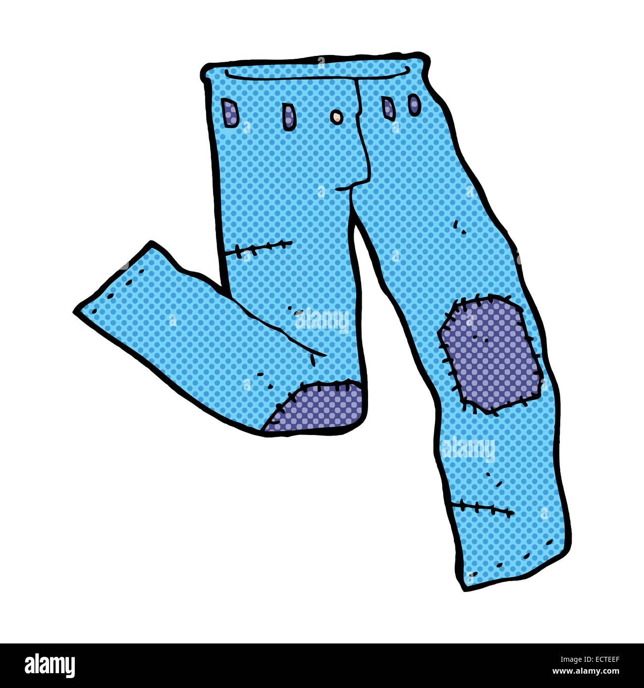 Patched pants Stock Vector Images - Alamy