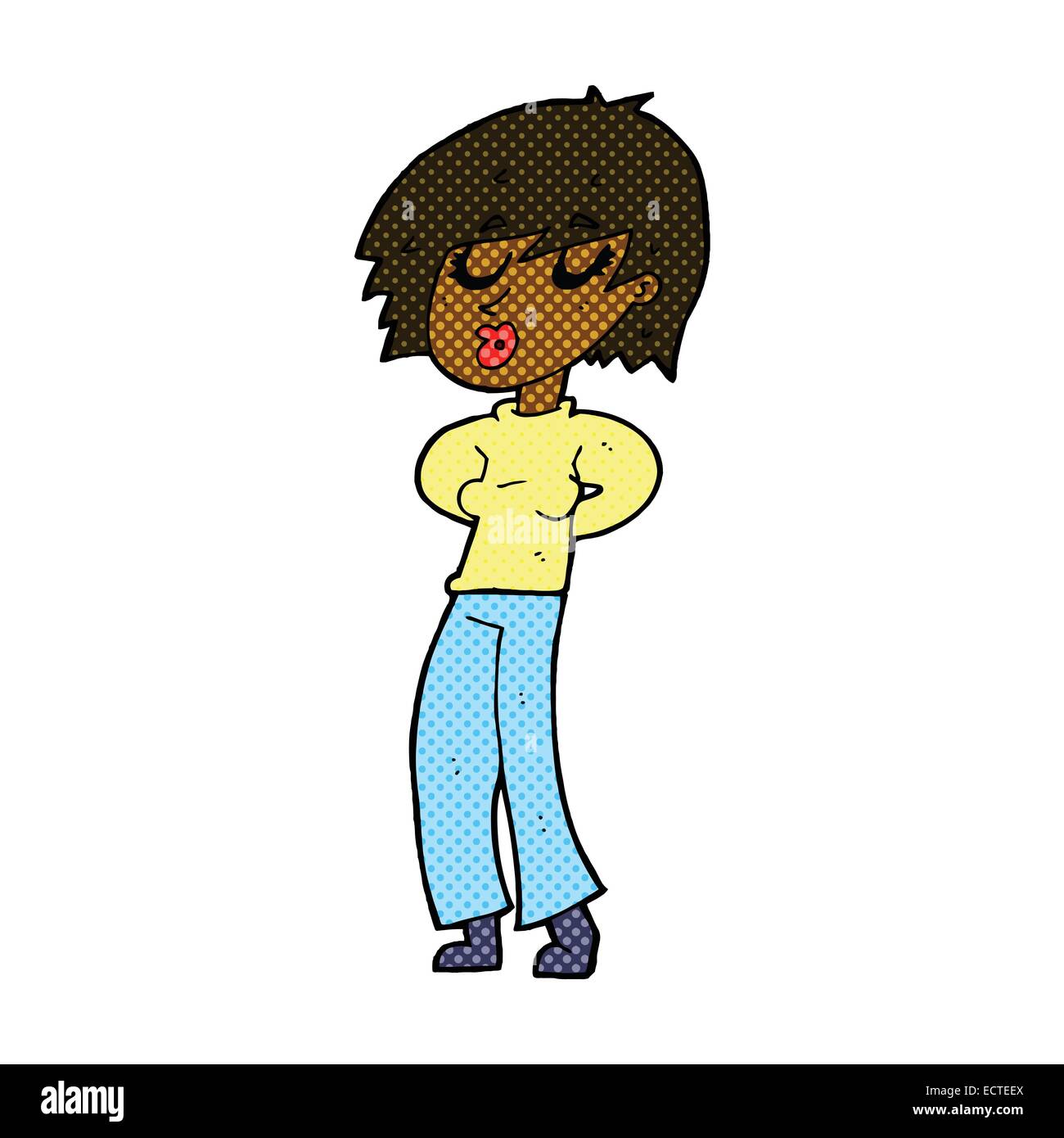 Woman whistling Stock Vector Images - Alamy