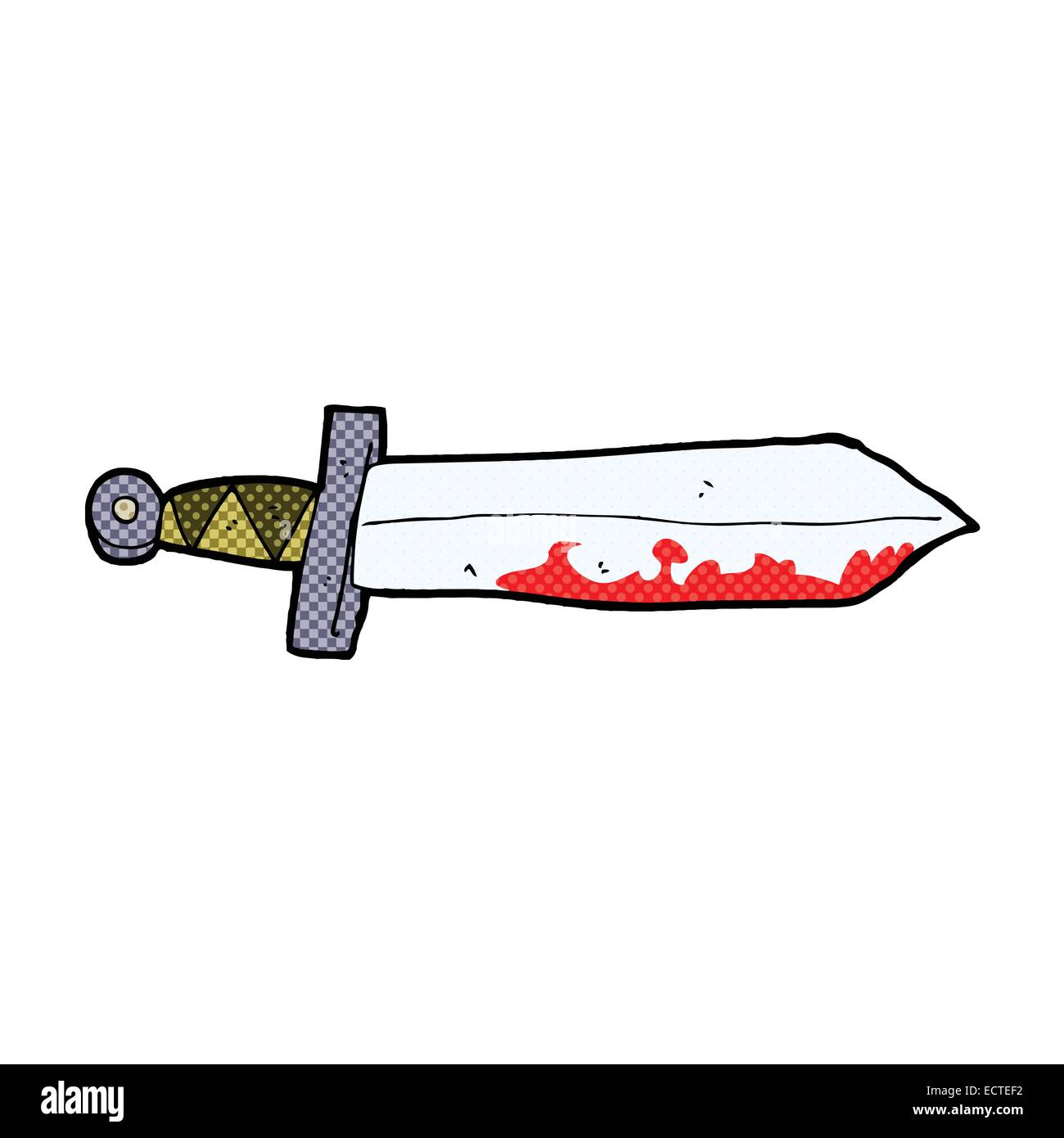 retro comic book style cartoon bloody sword Stock Vector Image & Art ...