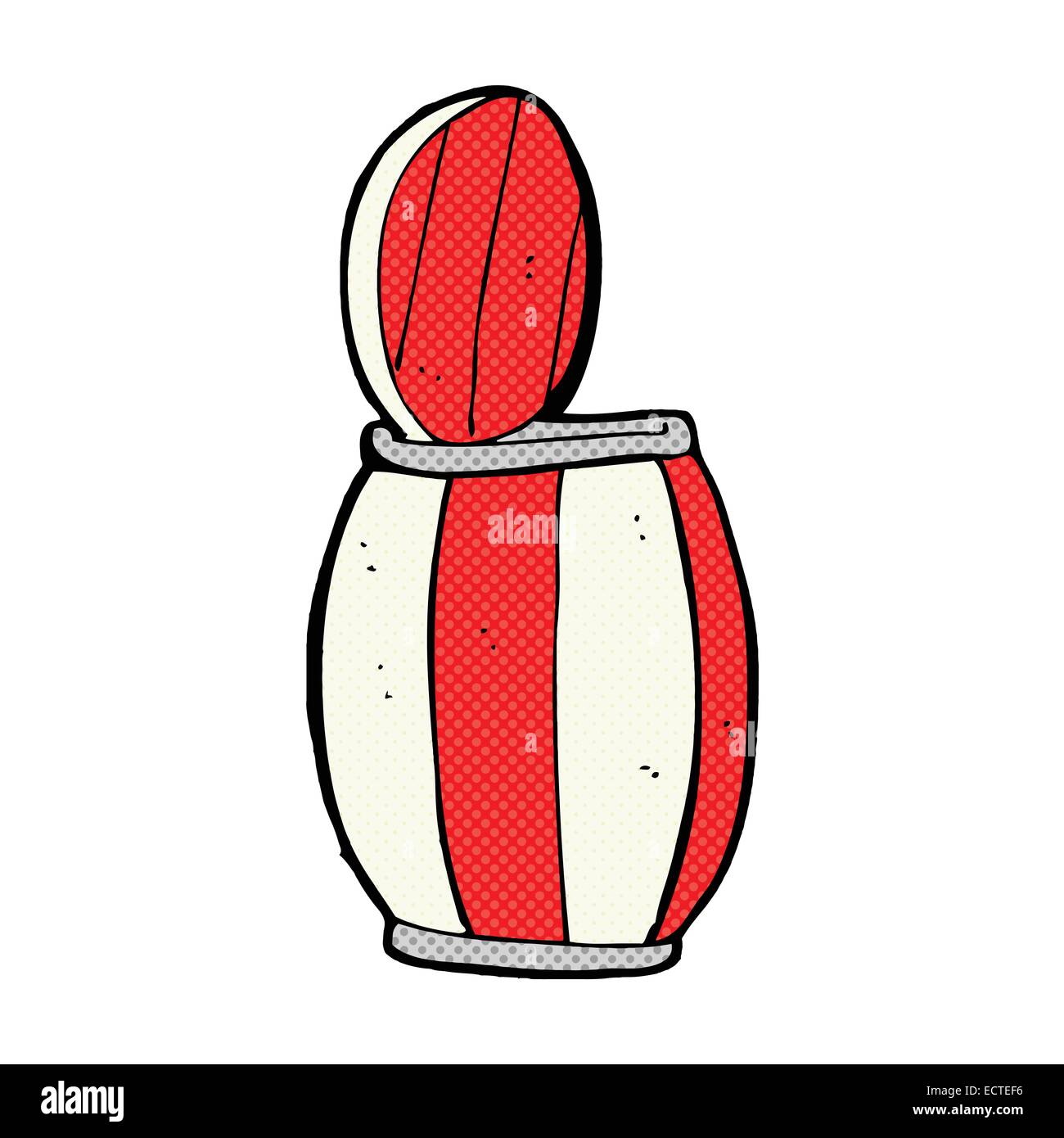 retro comic book style cartoon painted barrel Stock Vector Image & Art ...