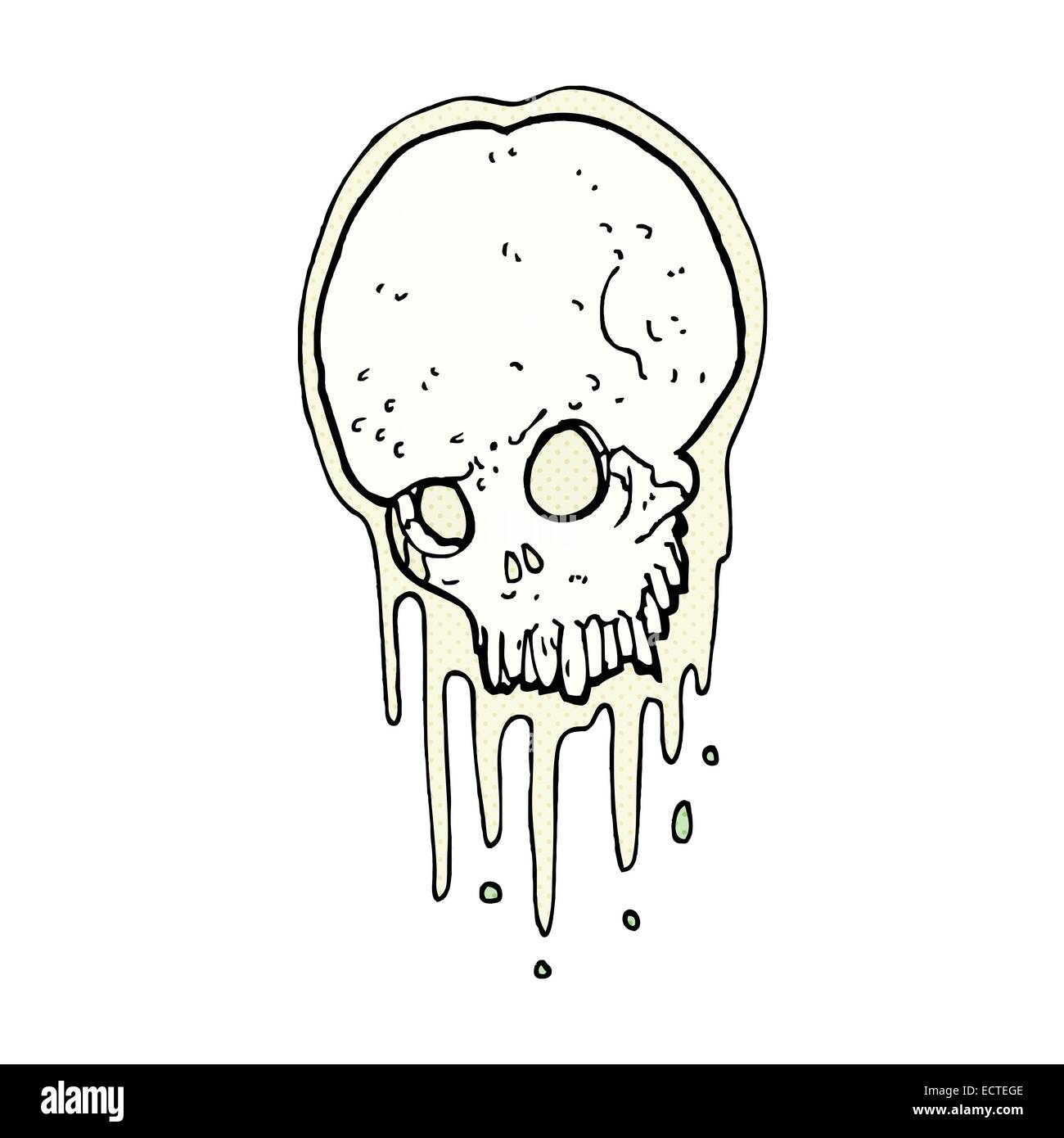 Drawing style illustration zombie skull Cut Out Stock Images & Pictures ...