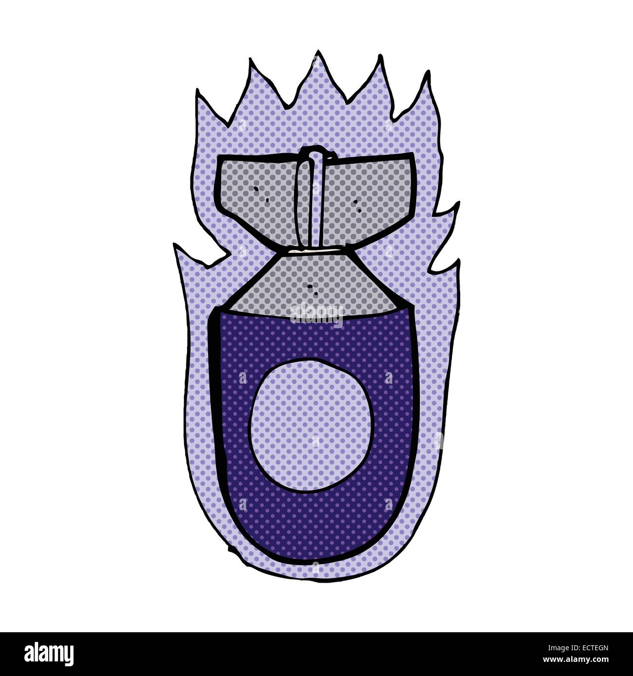 retro comic book style cartoon bomb Stock Vector Image & Art - Alamy