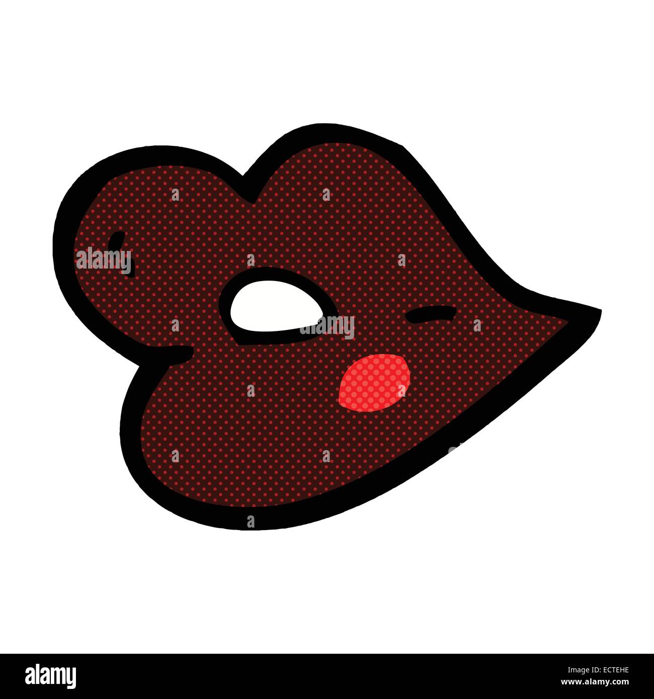 retro comic book style cartoon glossy lips Stock Vector Image & Art - Alamy