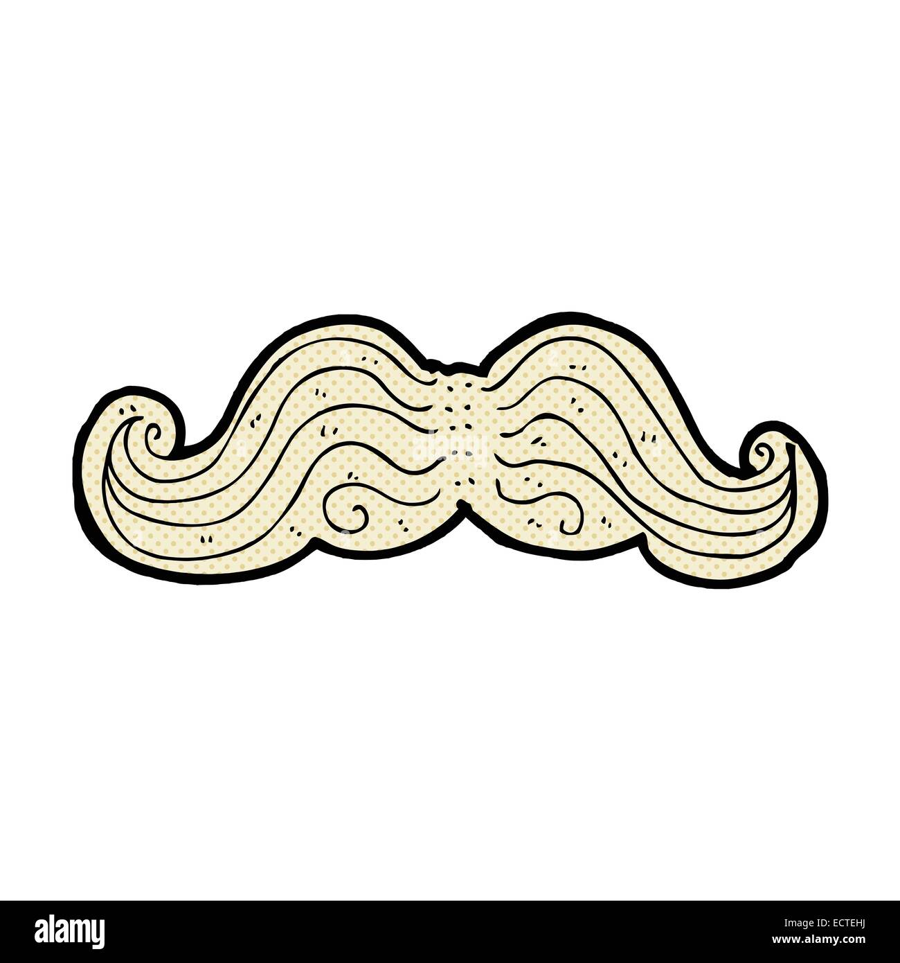retro comic book style cartoon mustache Stock Vector Image & Art - Alamy