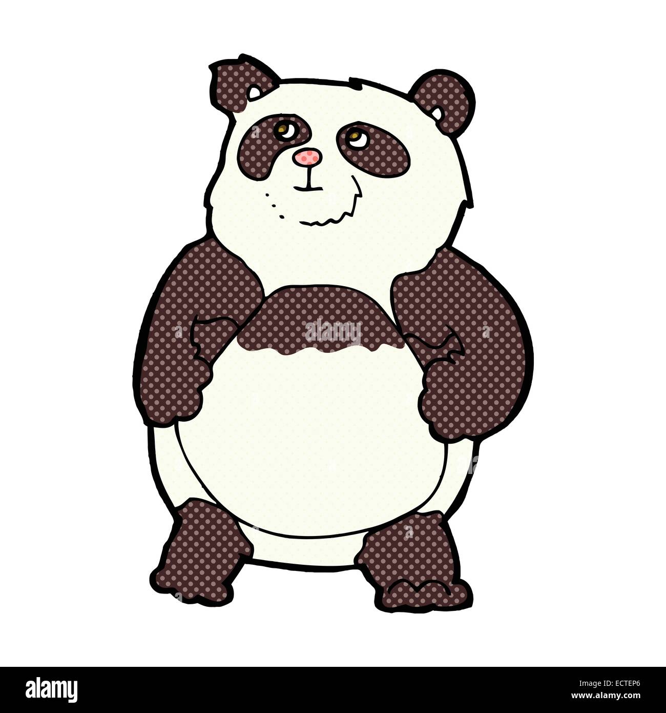 retro comic book style cartoon panda Stock Vector Image & Art - Alamy