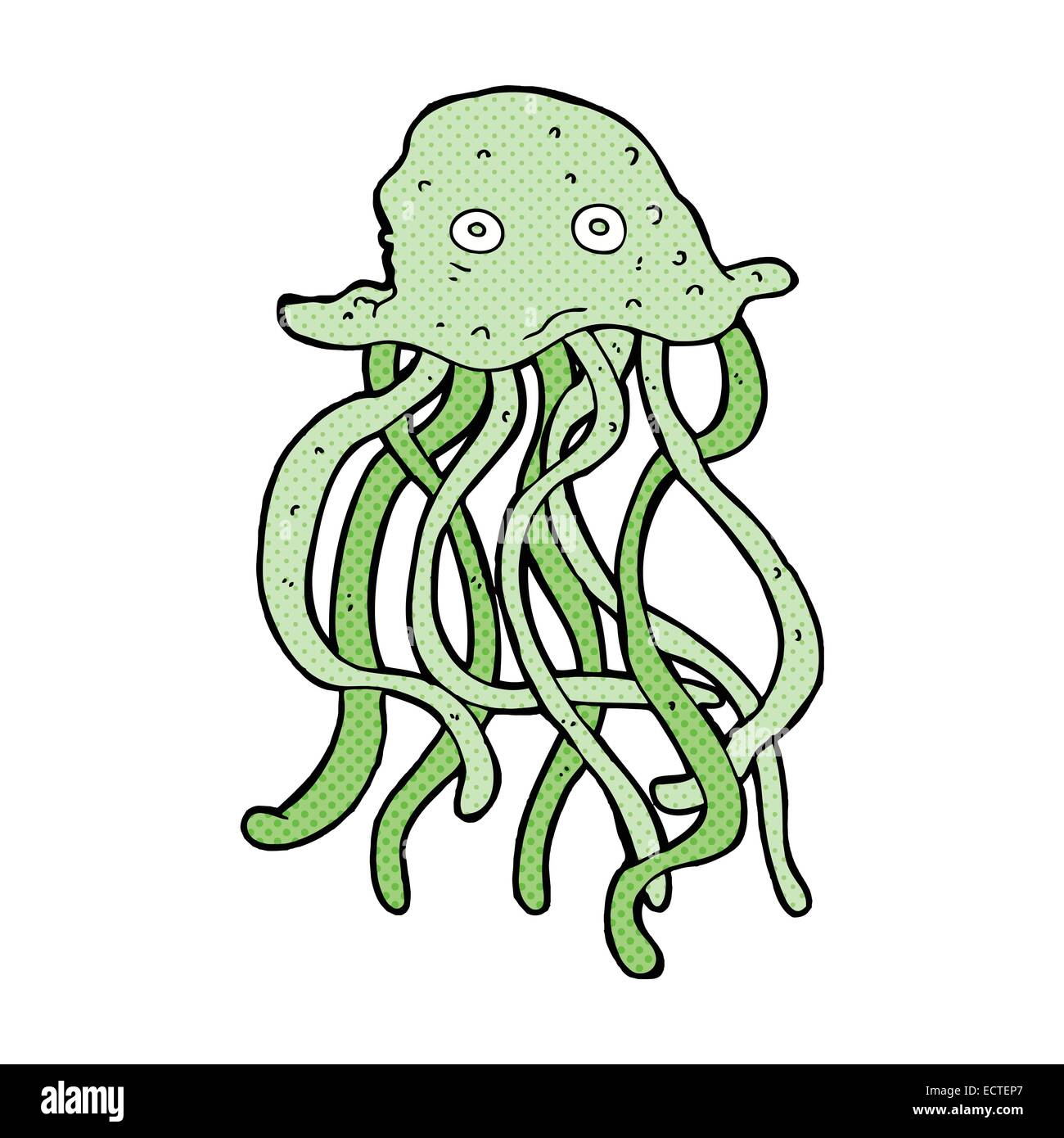 retro comic book style cartoon octopus Stock Vector Image & Art - Alamy