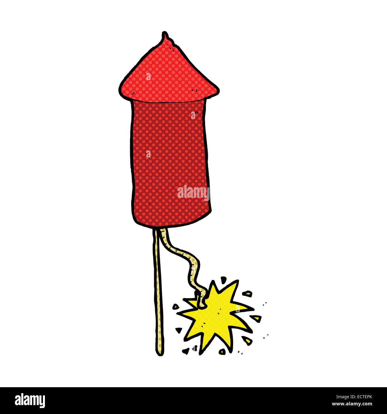retro comic book style cartoon firework Stock Vector Image & Art - Alamy