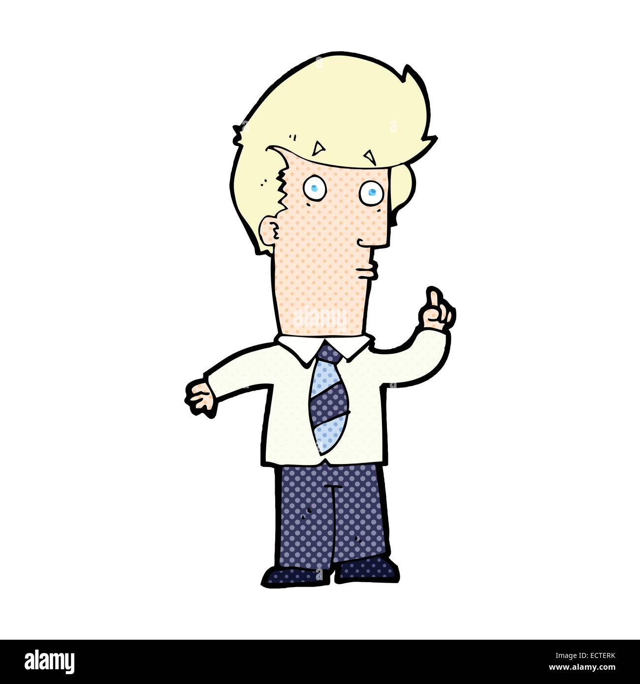 retro comic book style cartoon man with question Stock Vector Image ...