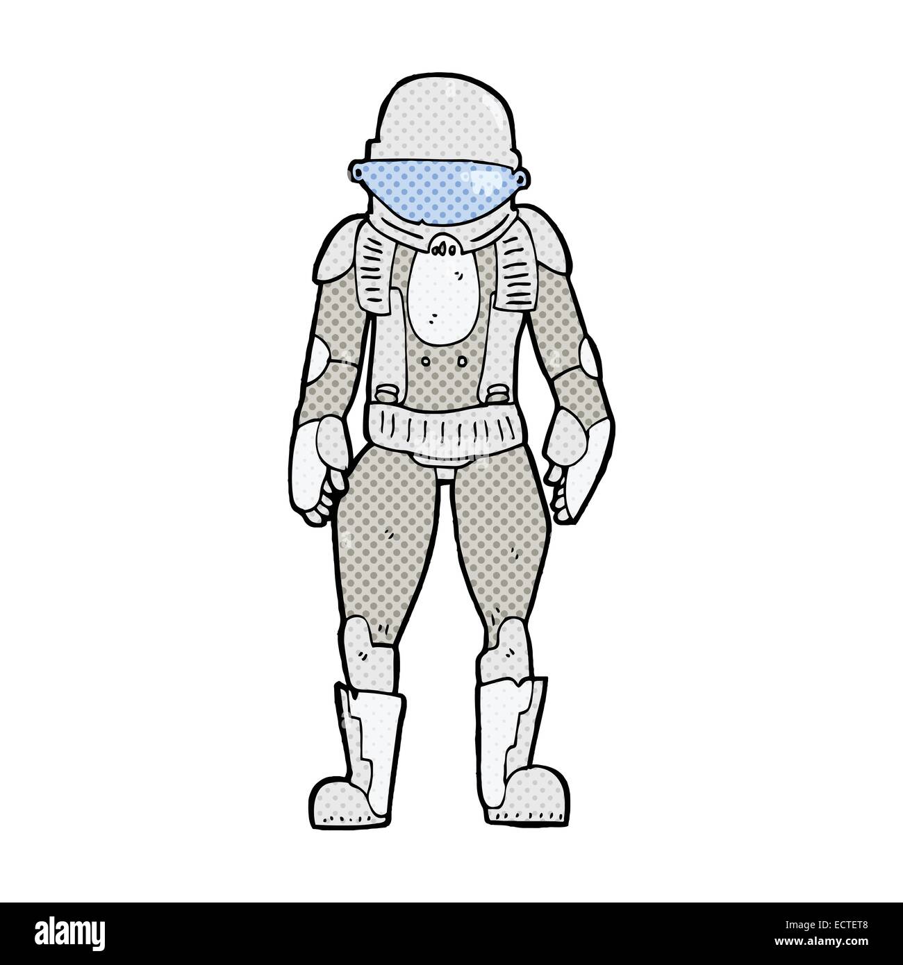 retro comic book style cartoon astronaut Stock Vector Image & Art - Alamy