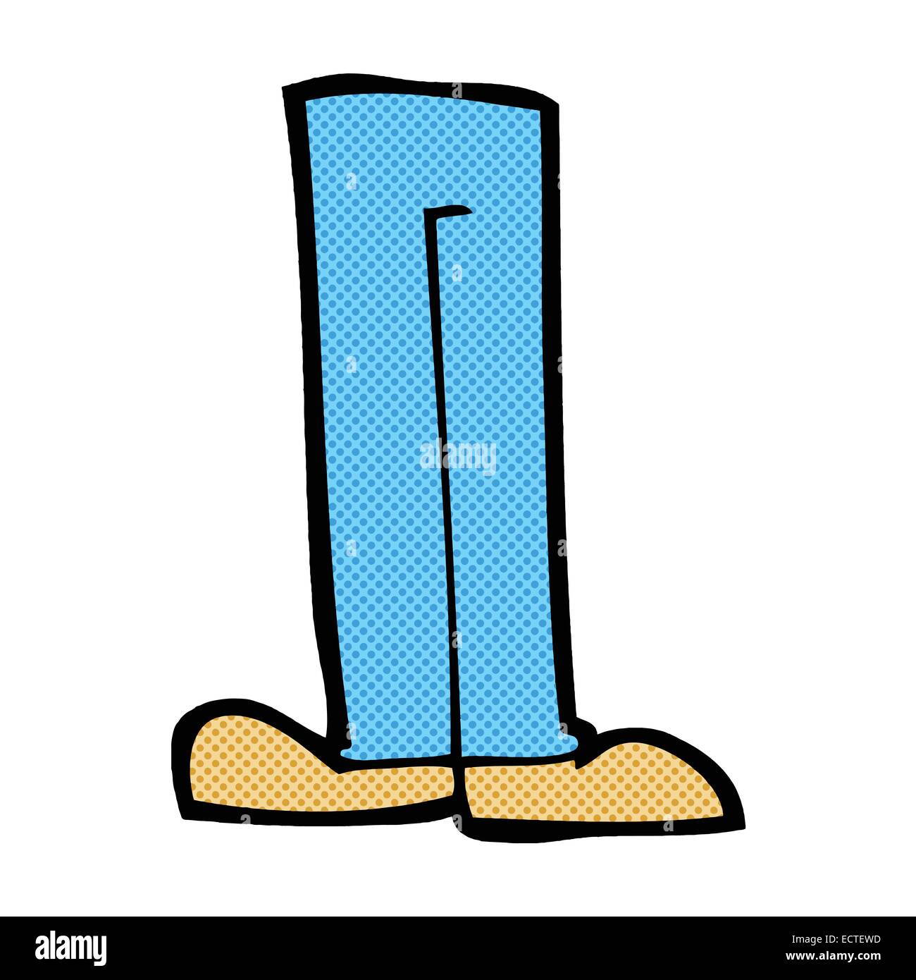 retro comic book style cartoon legs Stock Vector Image & Art - Alamy