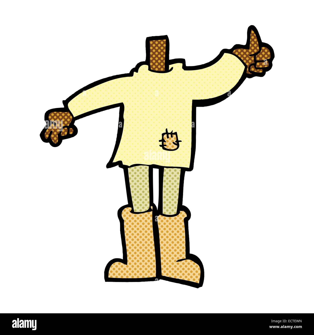 retro comic book style cartoon body Stock Vector Image & Art - Alamy