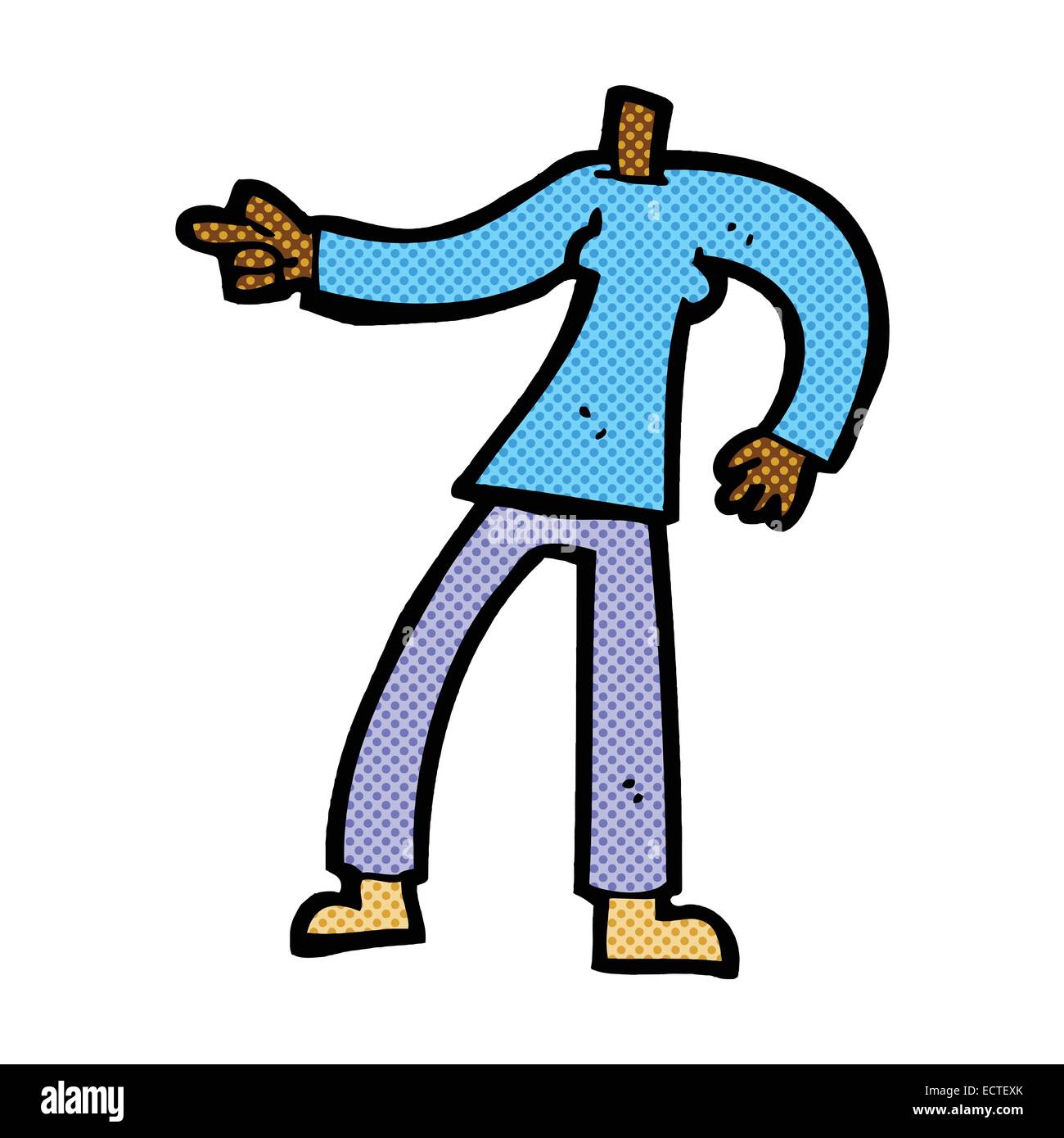 retro comic book style cartoon female body Stock Vector Image & Art - Alamy