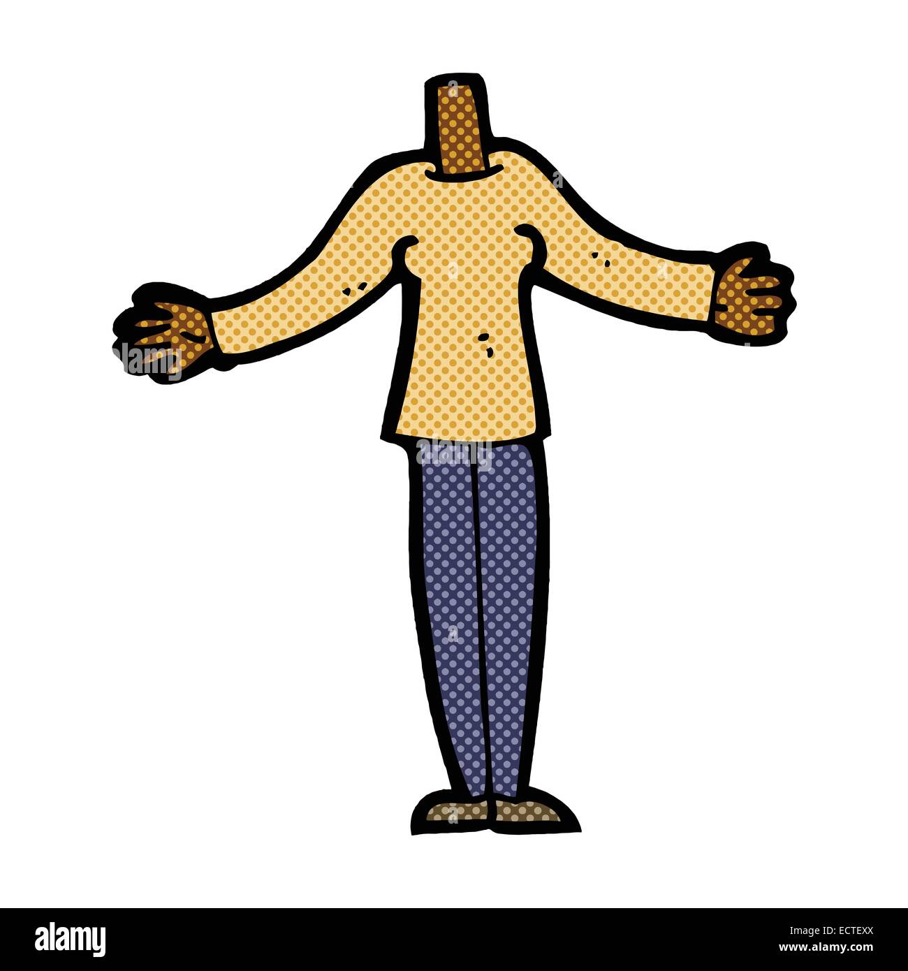 retro comic book style cartoon female body Stock Vector Image & Art - Alamy