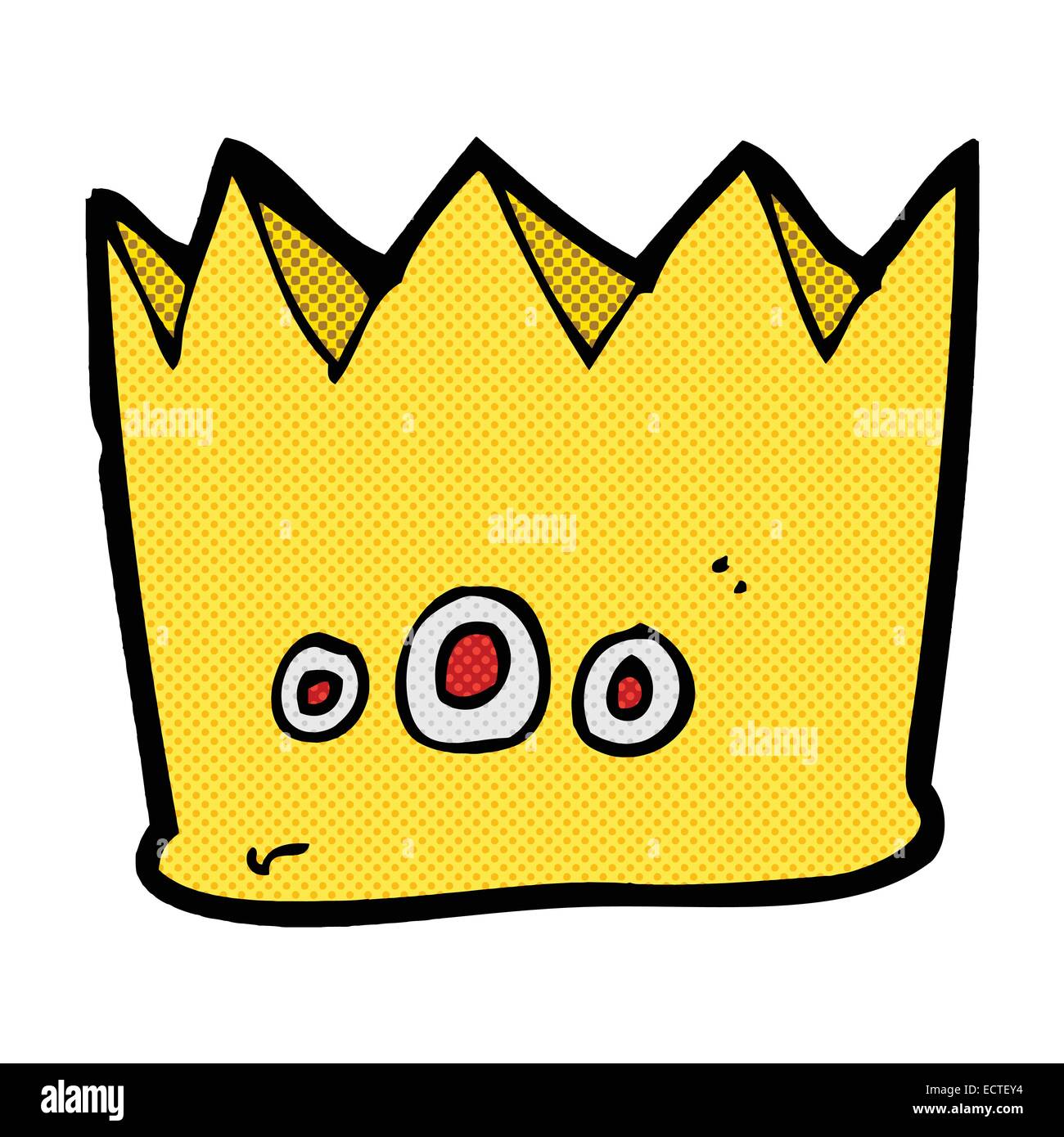 retro comic book style cartoon crown Stock Vector Image & Art - Alamy