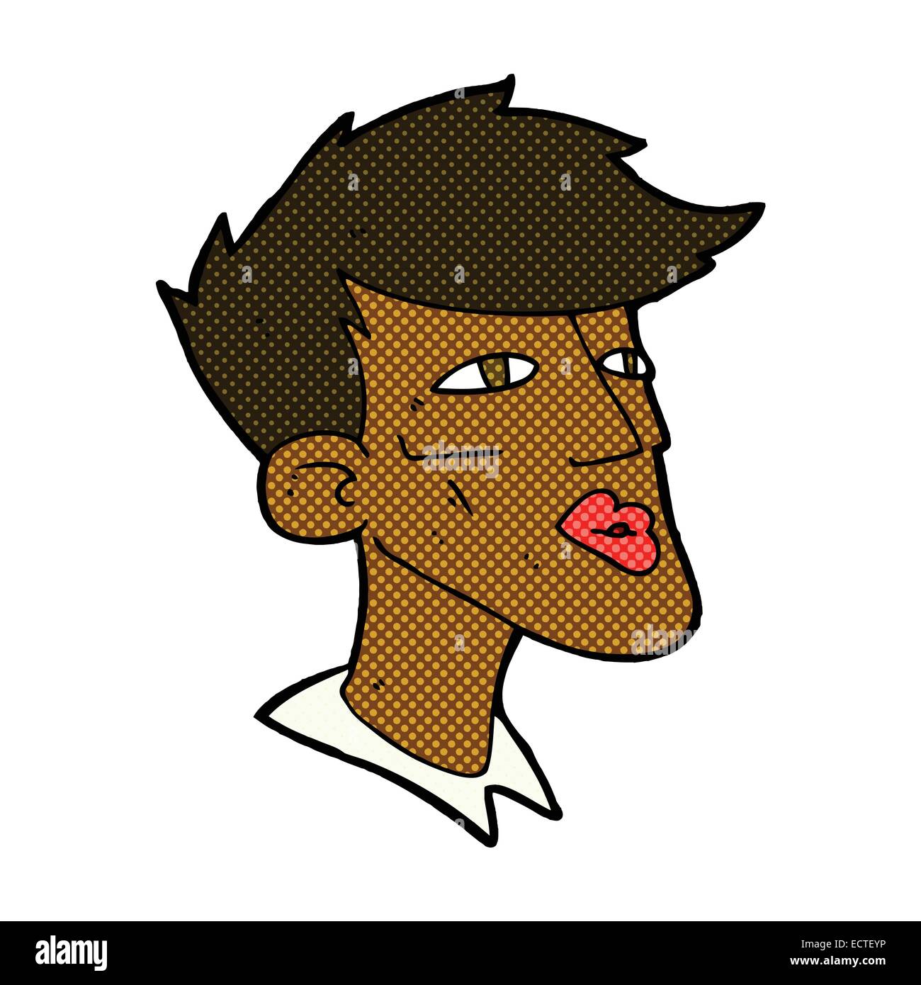 retro comic book style cartoon male model guy Stock Vector Image & Art ...