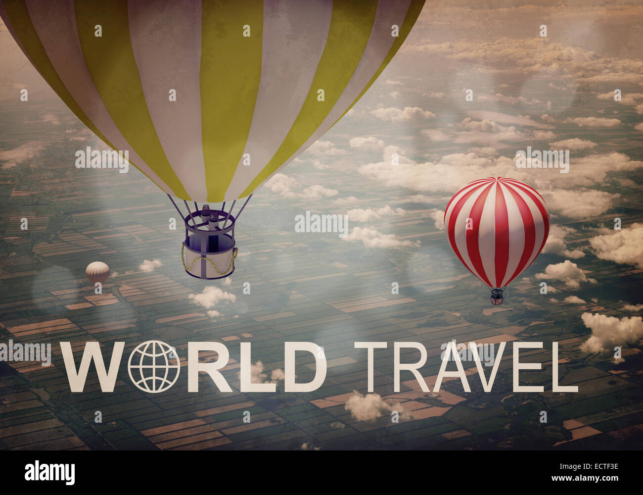 World Travel header Stock Photo - Alamy