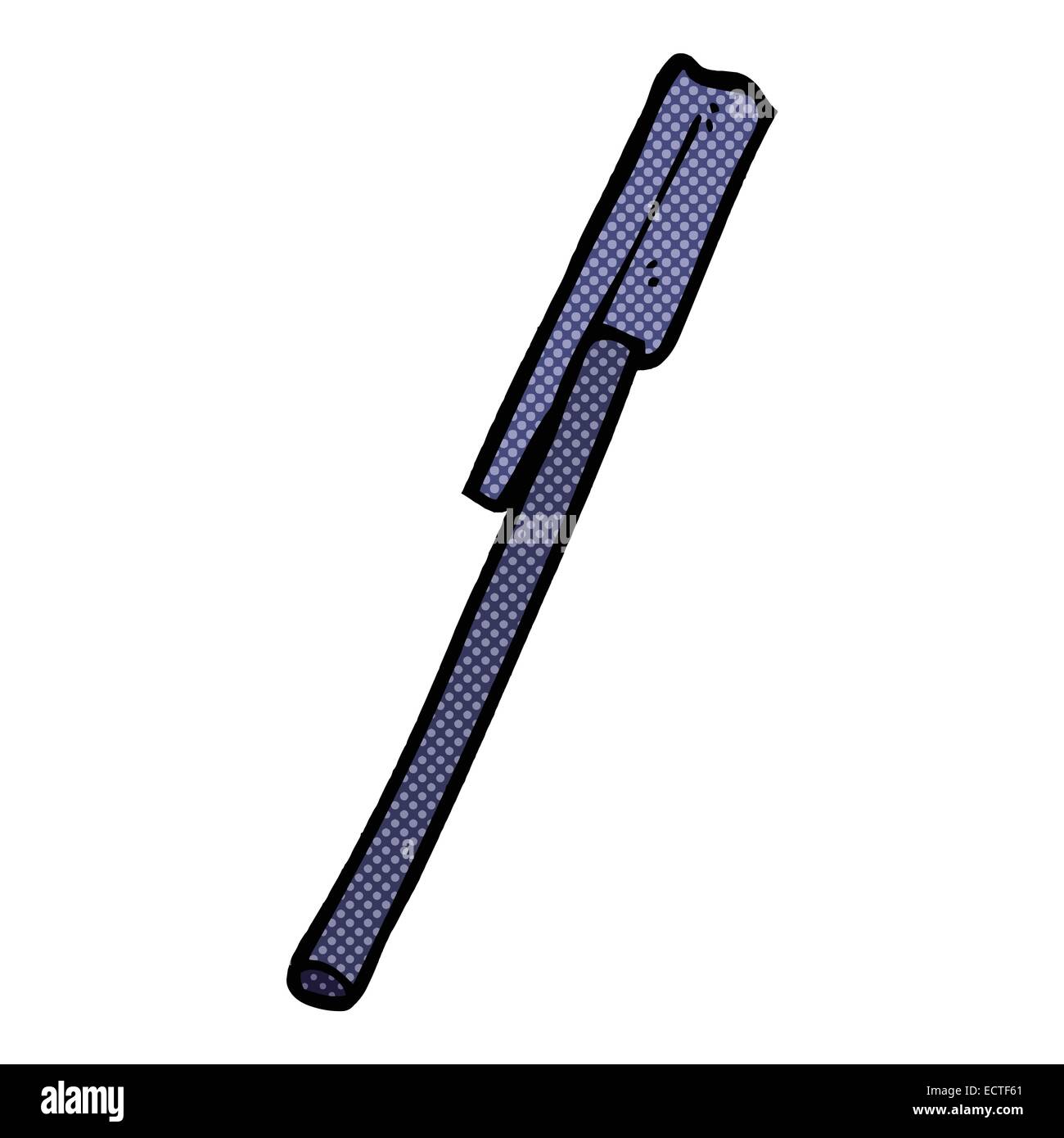 retro comic book style cartoon pen Stock Vector Image & Art - Alamy