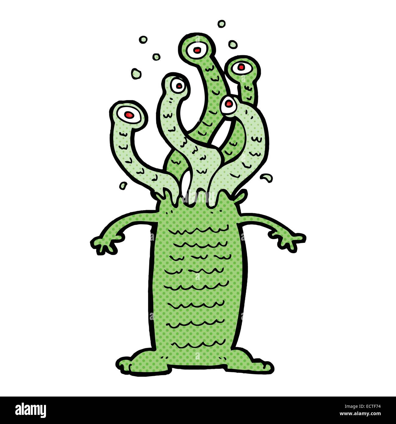 retro comic book style cartoon monster Stock Vector Image & Art - Alamy