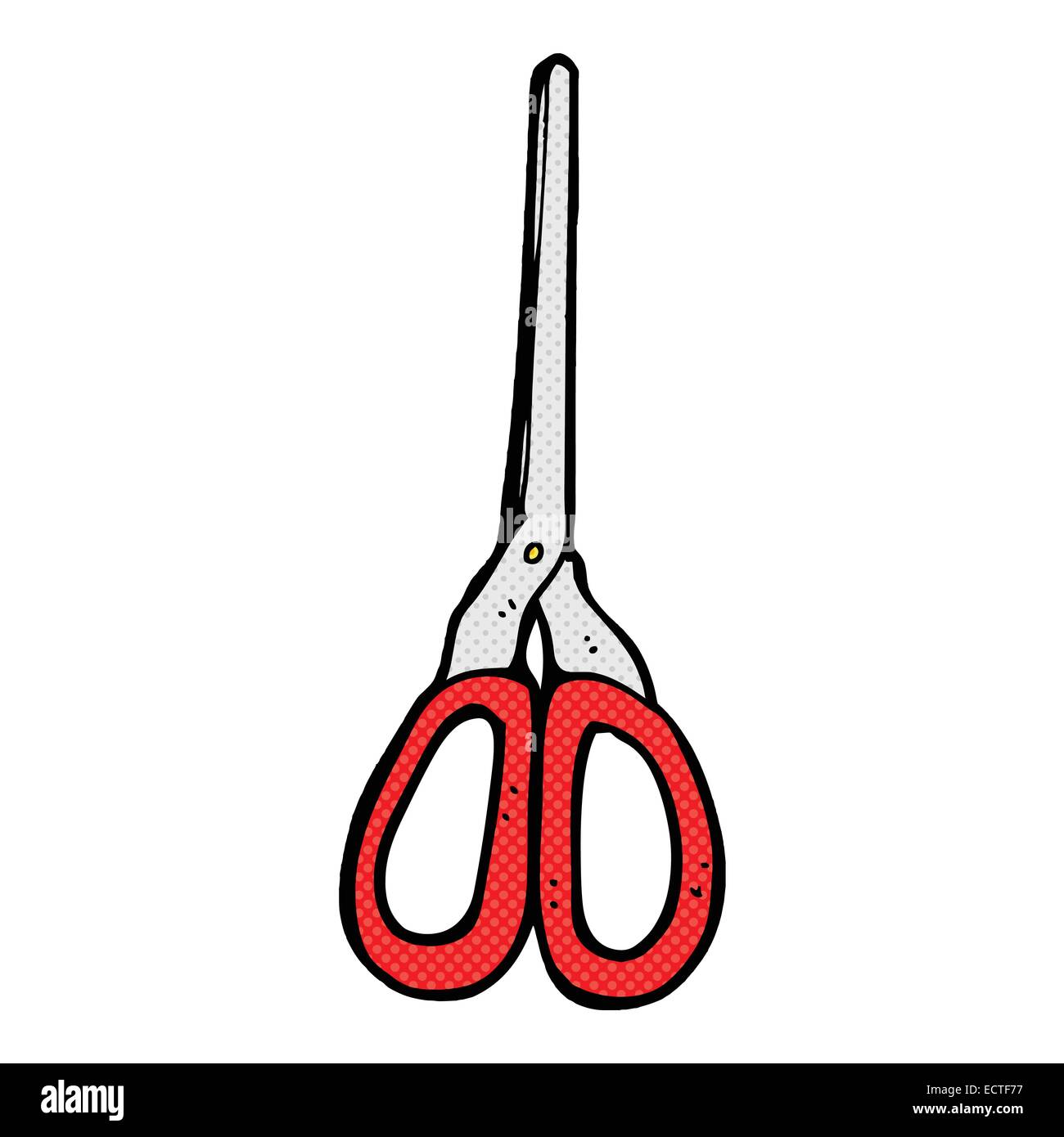 retro comic book style cartoon scissors Stock Vector Image & Art - Alamy