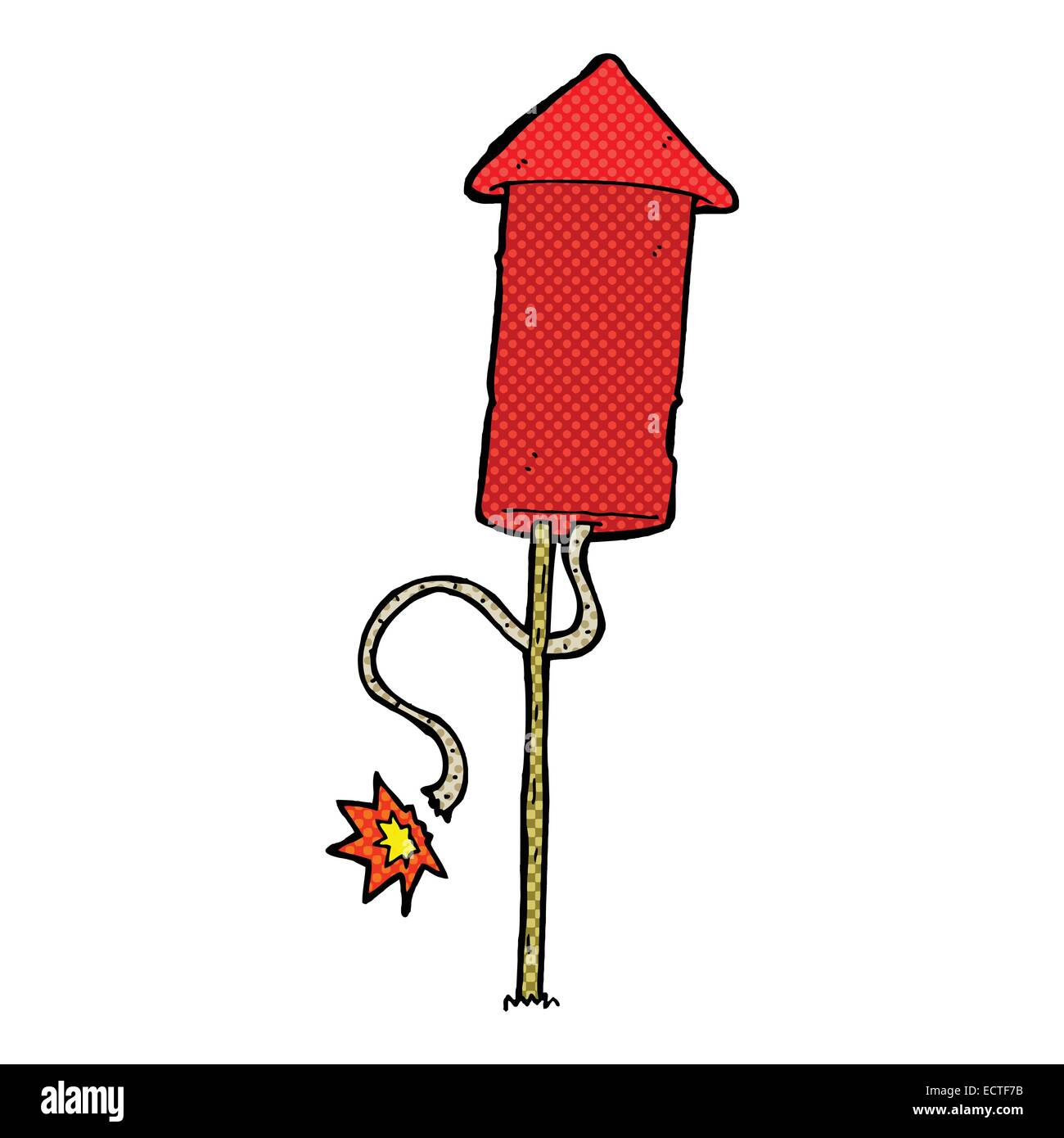 retro comic book style cartoon firework Stock Vector Image & Art - Alamy