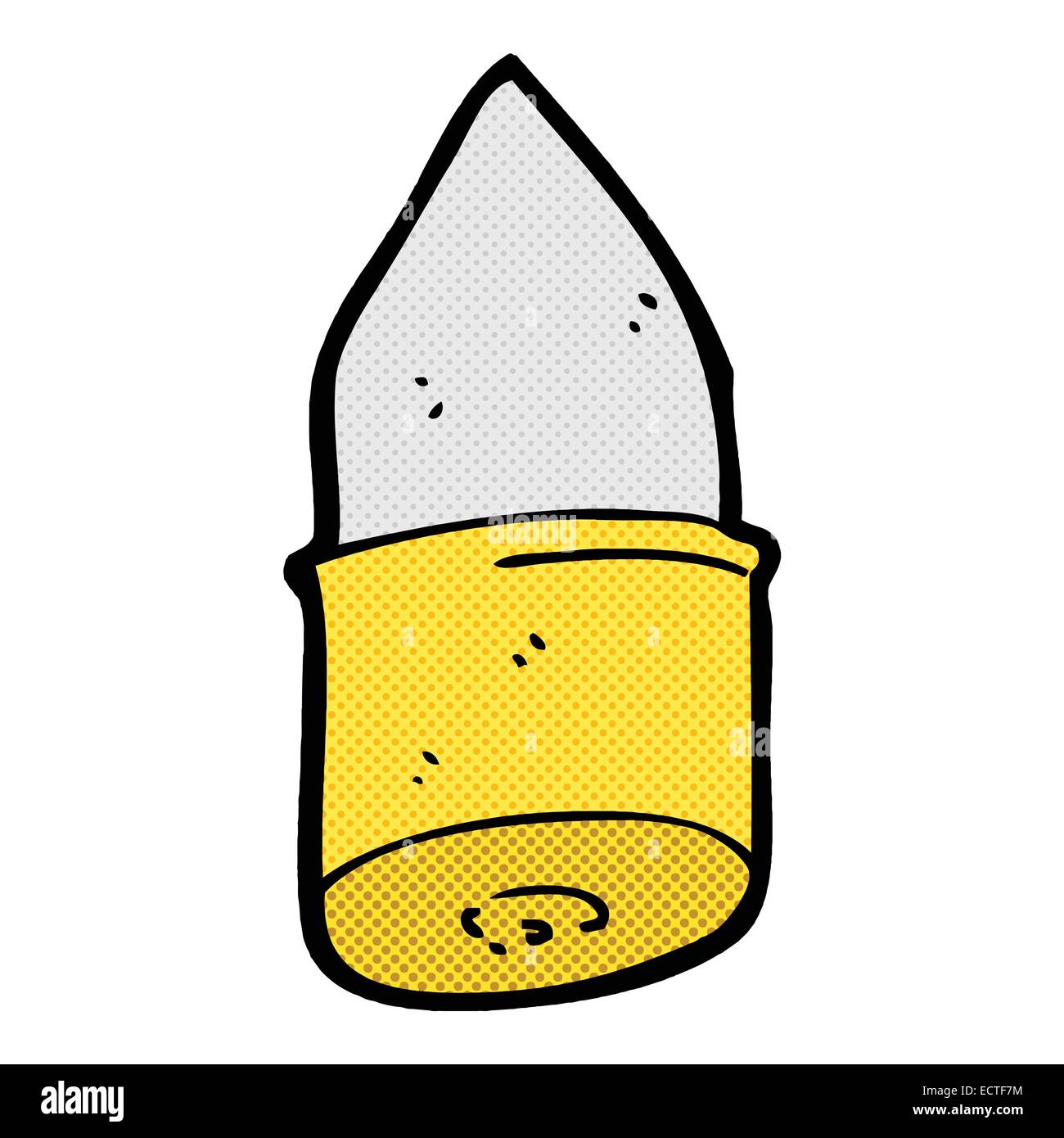 retro comic book style cartoon bullet Stock Vector Image & Art - Alamy