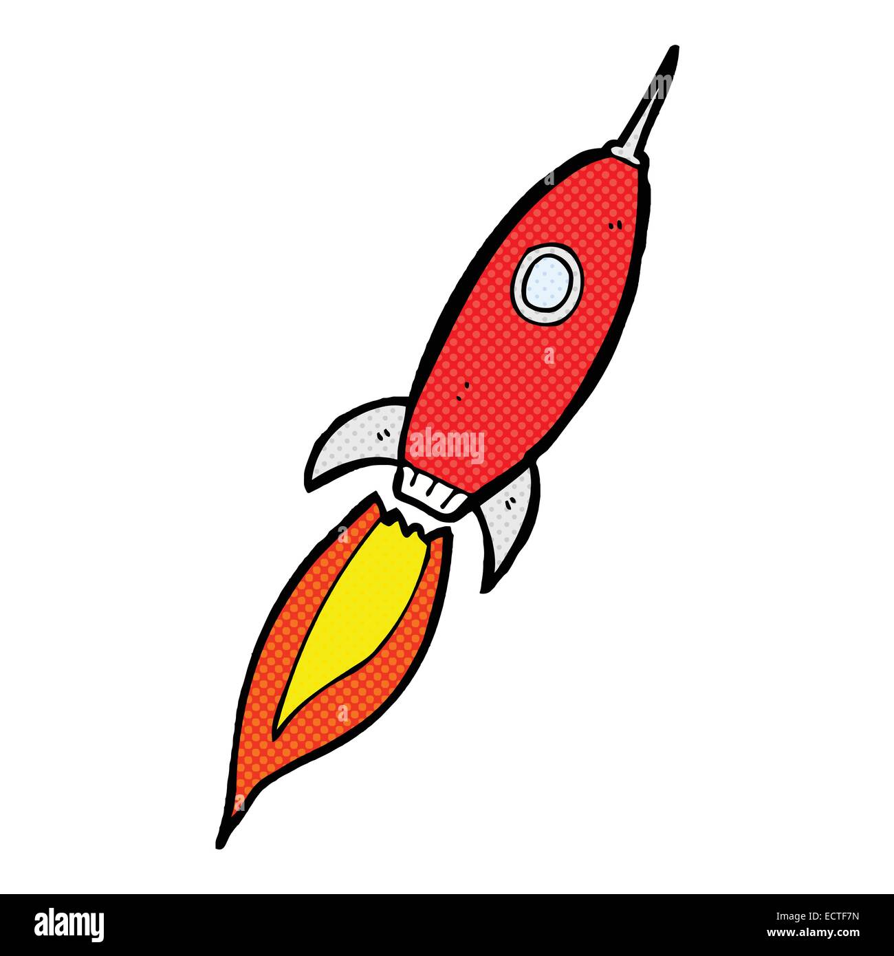 retro comic book style cartoon spaceship Stock Vector Image & Art - Alamy