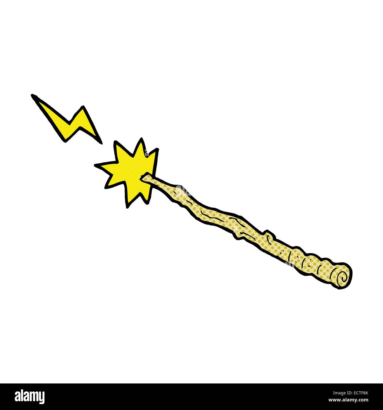 retro comic book style cartoon magic wand Stock Vector Image & Art - Alamy